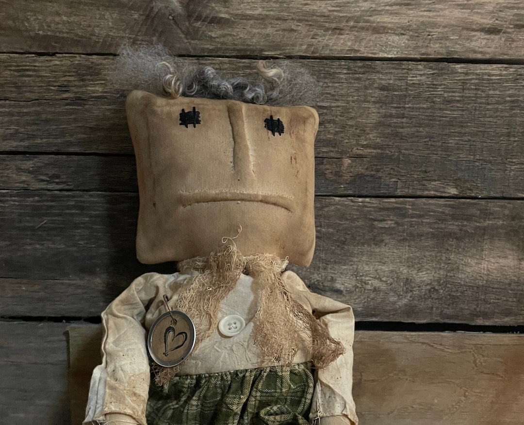 Square Face Primitive Annie Doll - Etsy
