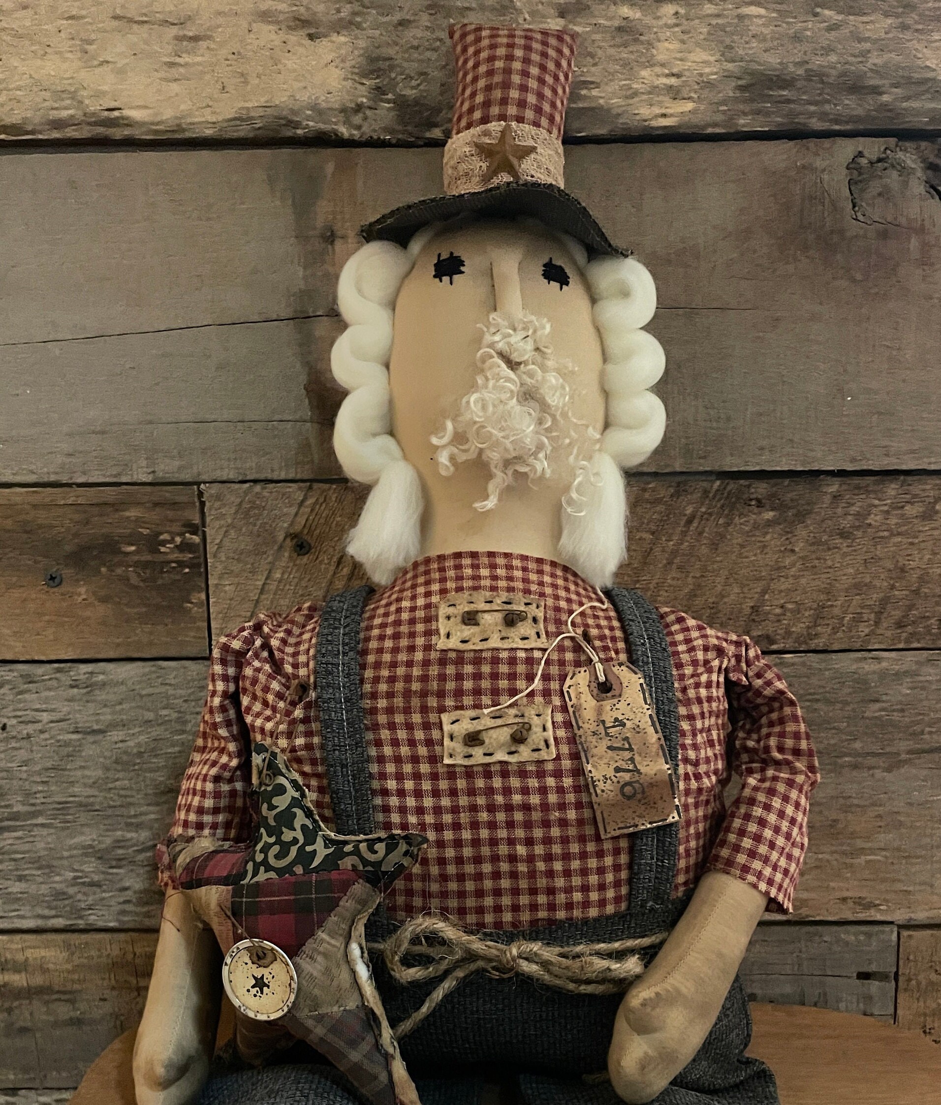 Primitive Uncle Sam Doll - Etsy