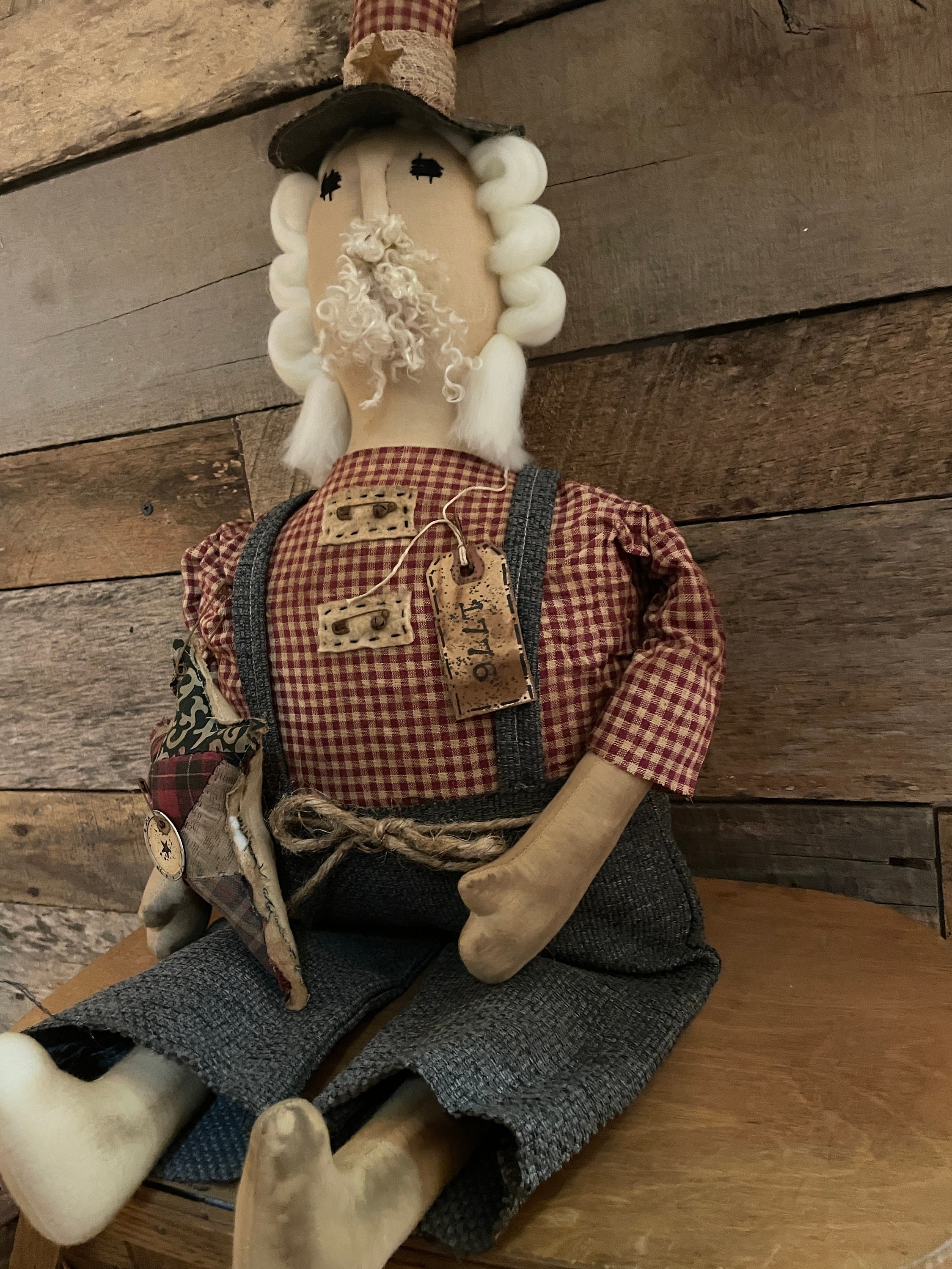 Primitive Uncle Sam Doll - Etsy