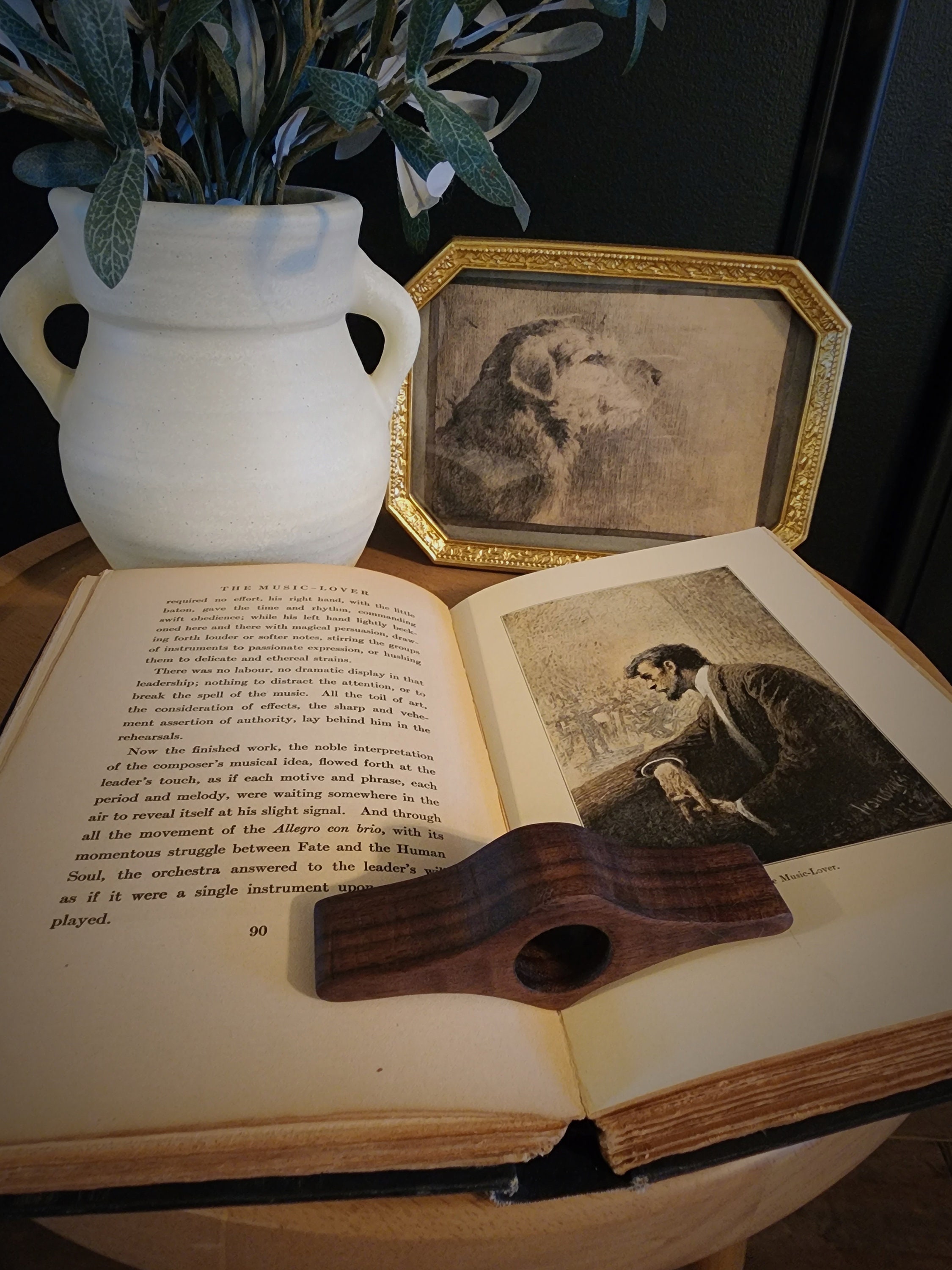 Handmade Wooden Book Page Holder - Etsy