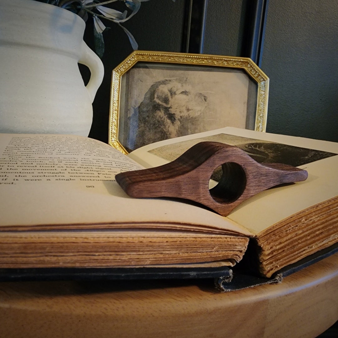 Handmade Wooden Book Page Holder - Etsy