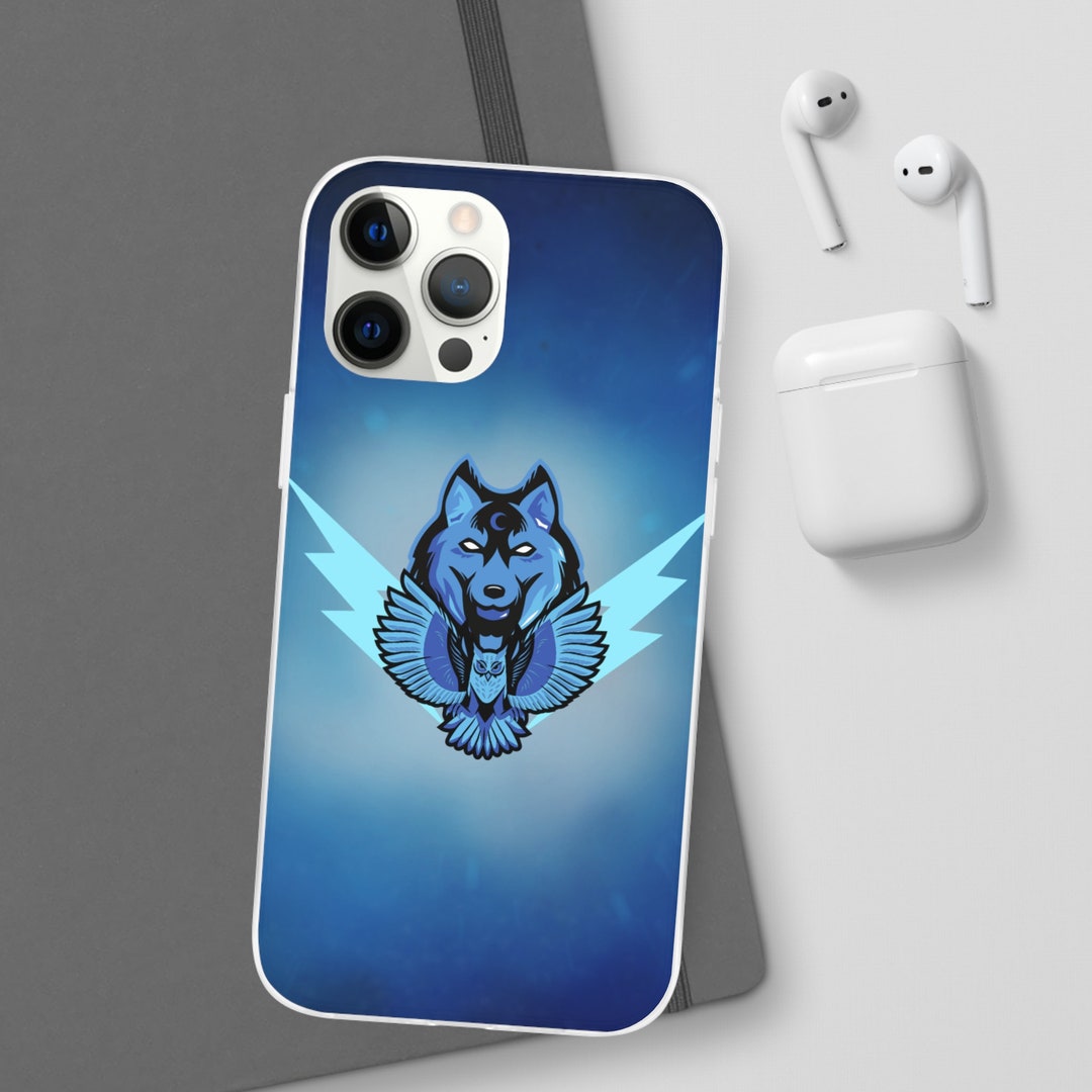 The Unique Blue Wolf Design Adds a Touch of Wild Elegance to - Etsy