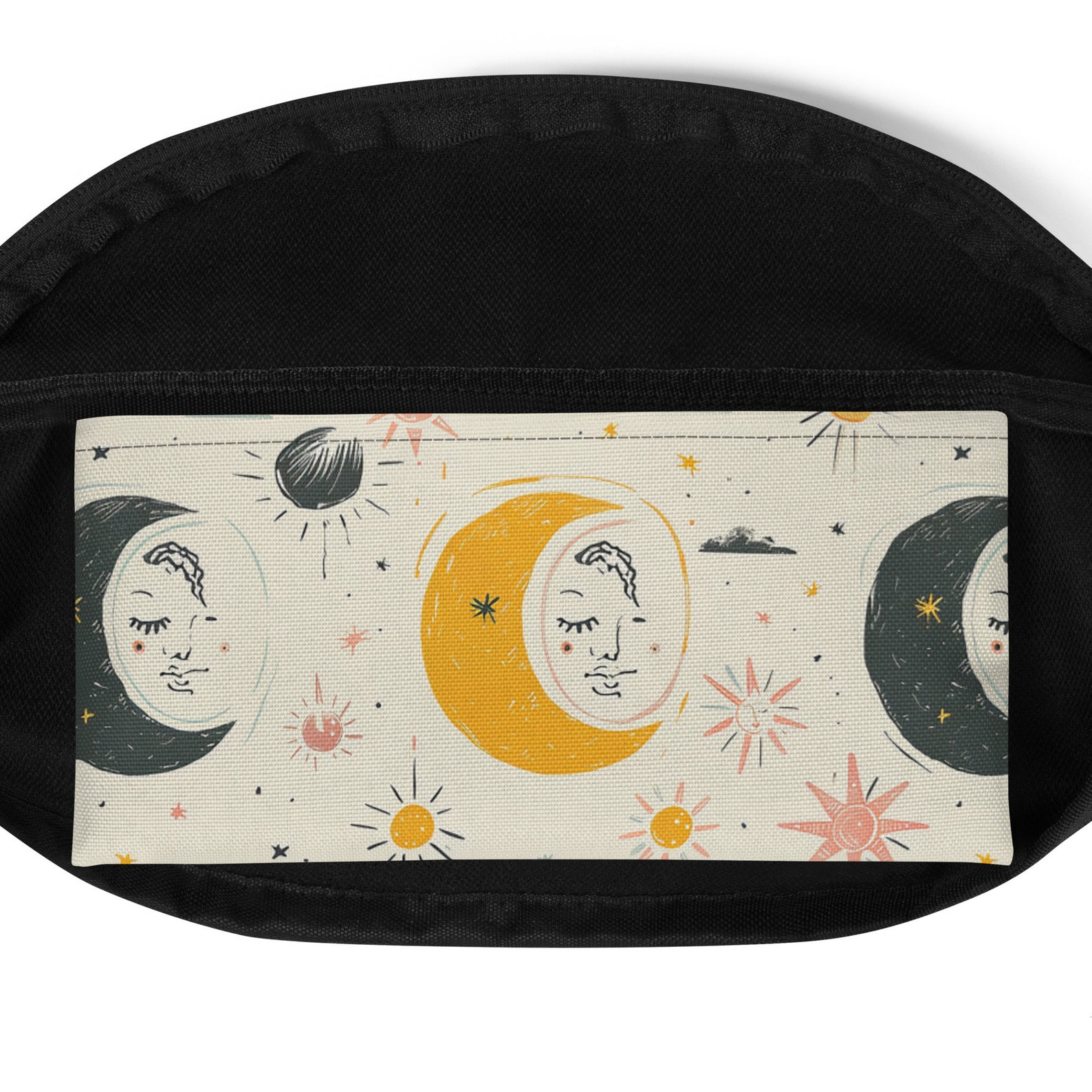 Moon and Star Fanny Pack Shoulder Bag Lightweight Travel Bag Mini ...