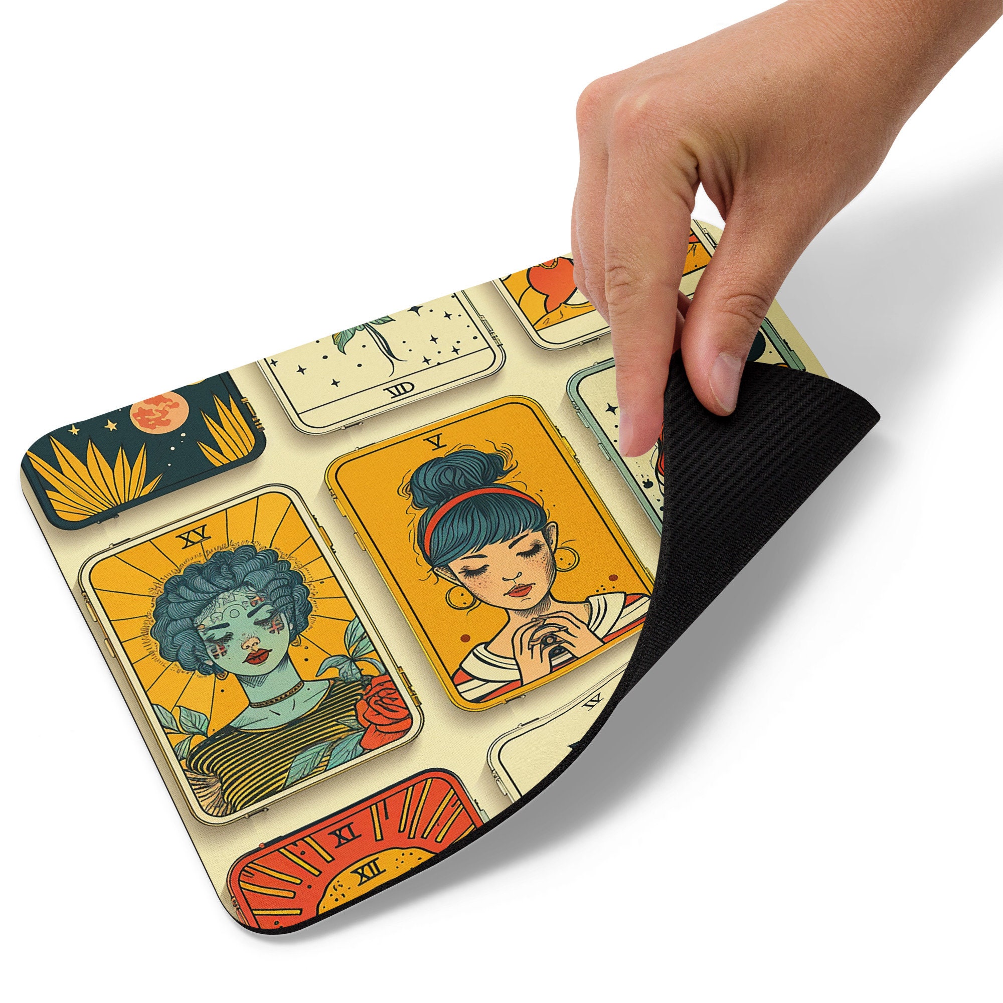 Tarot Card Mouse Pad Spiritual Desk Mat, Gifts for Tarot Readers and ...