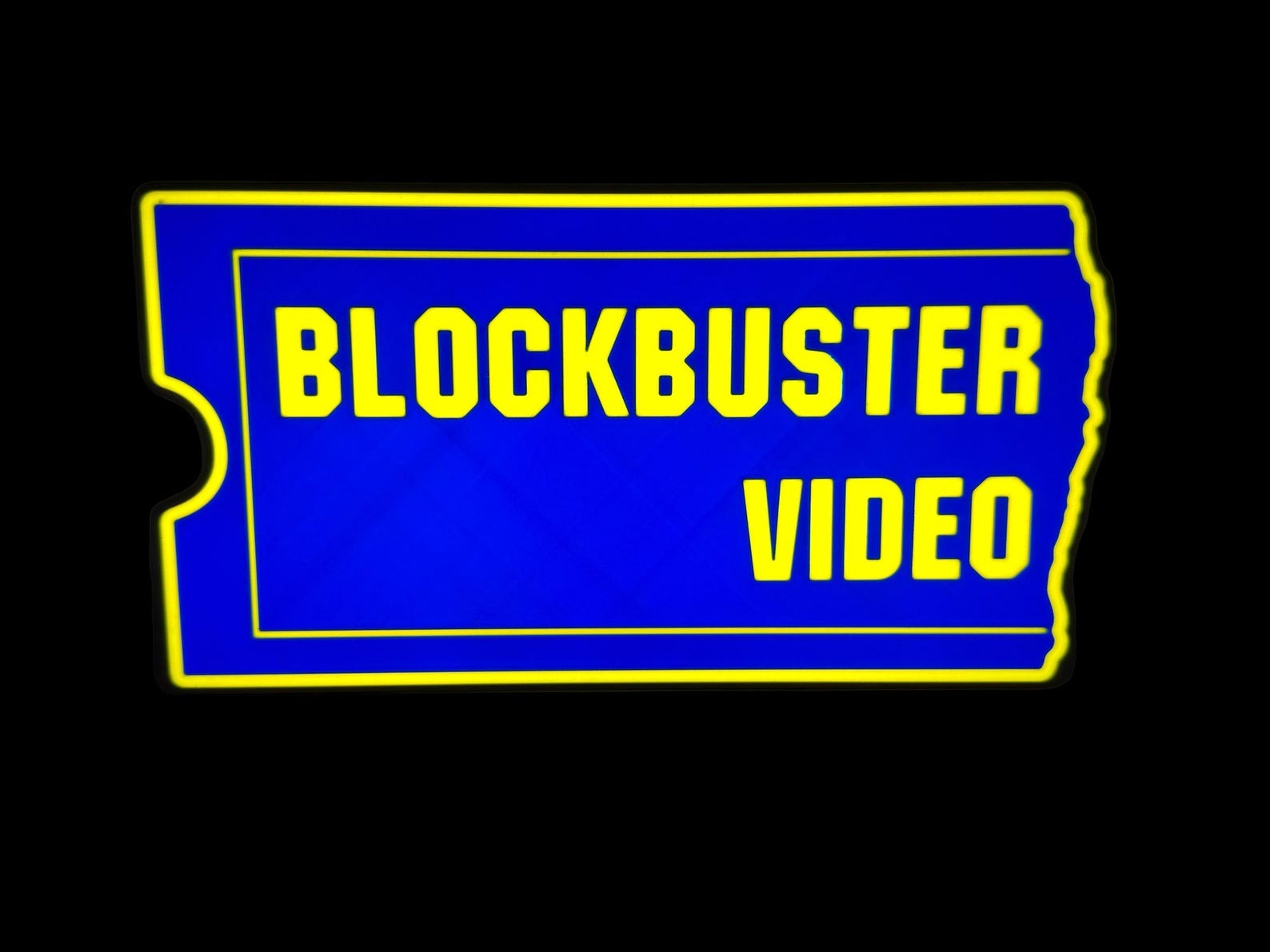Retro Blockbuster Video Sign – Movie Rental Store Decor for Home or ...