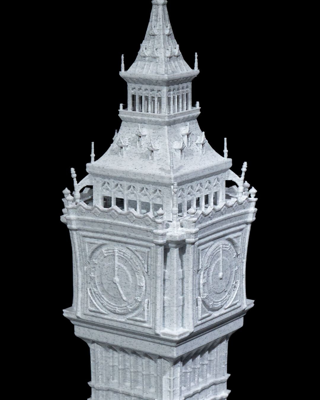 3D Printed Big Ben Model Detailed London Landmark Replica Unique Home ...