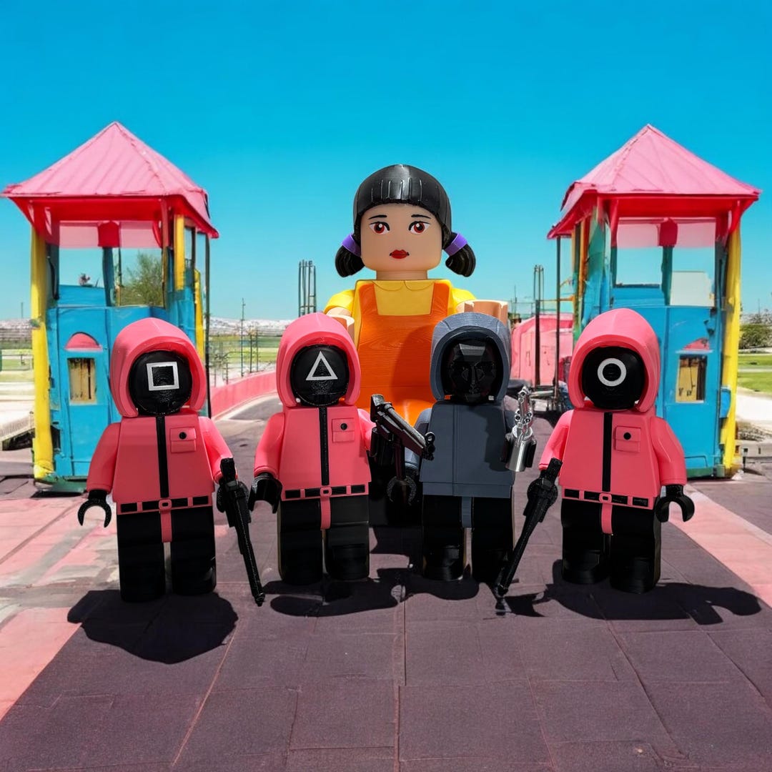 Squid Game Brick Buddy Figures - High Detail Collectible Toy Green ...