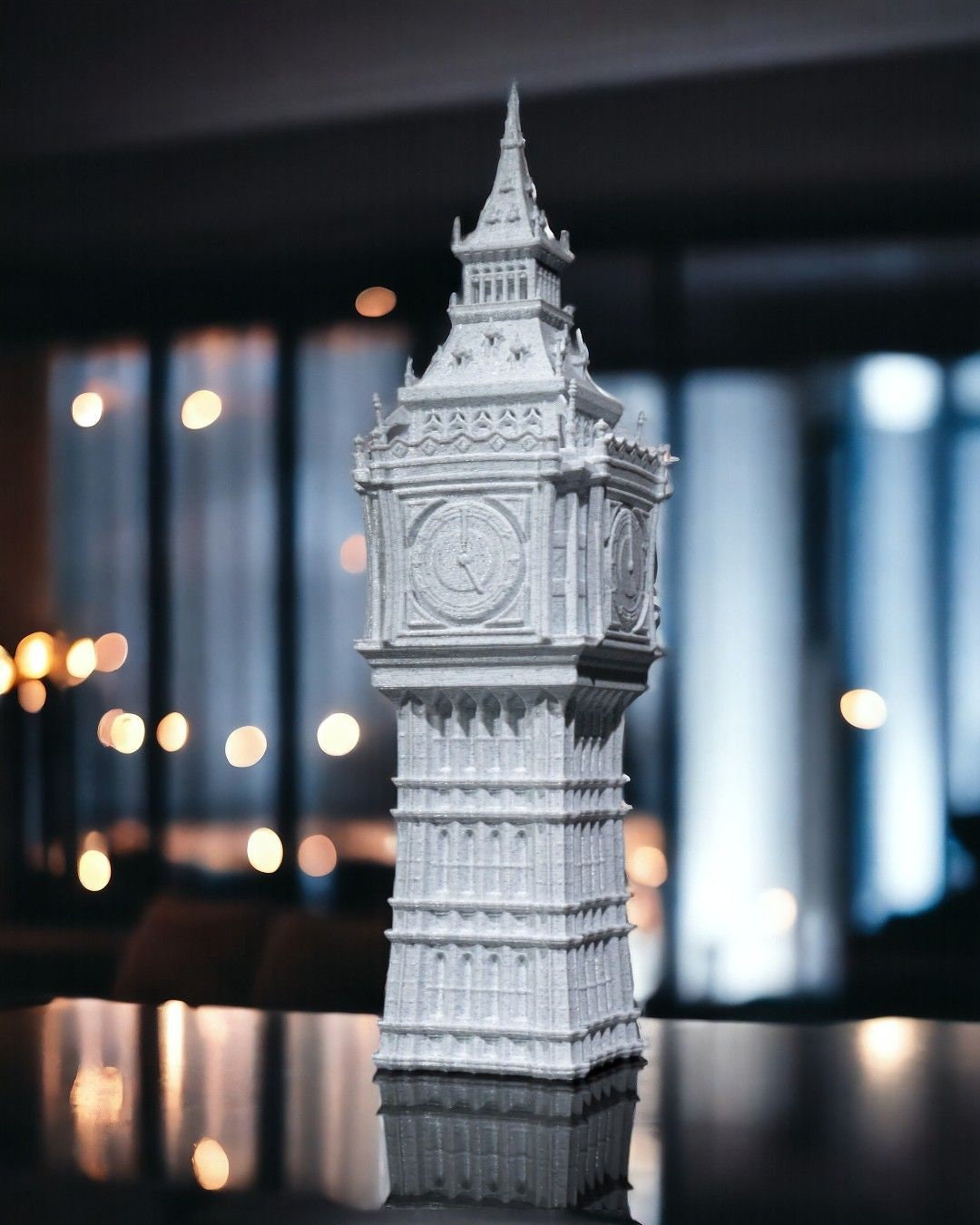 3D Printed Big Ben Model Detailed London Landmark Replica Unique Home ...