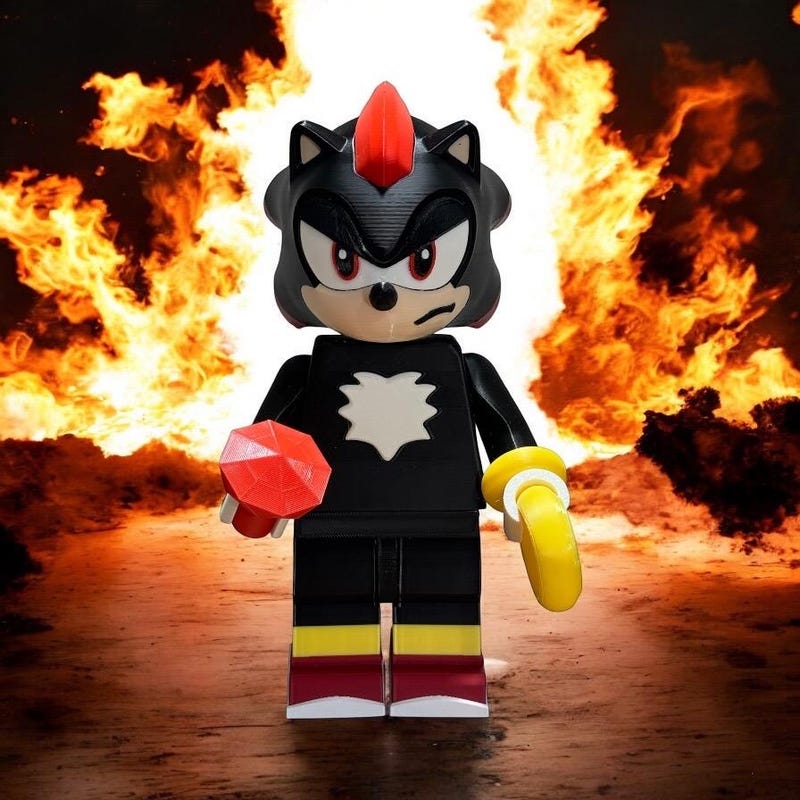 Shadow the Hedgehog Figure - Etsy