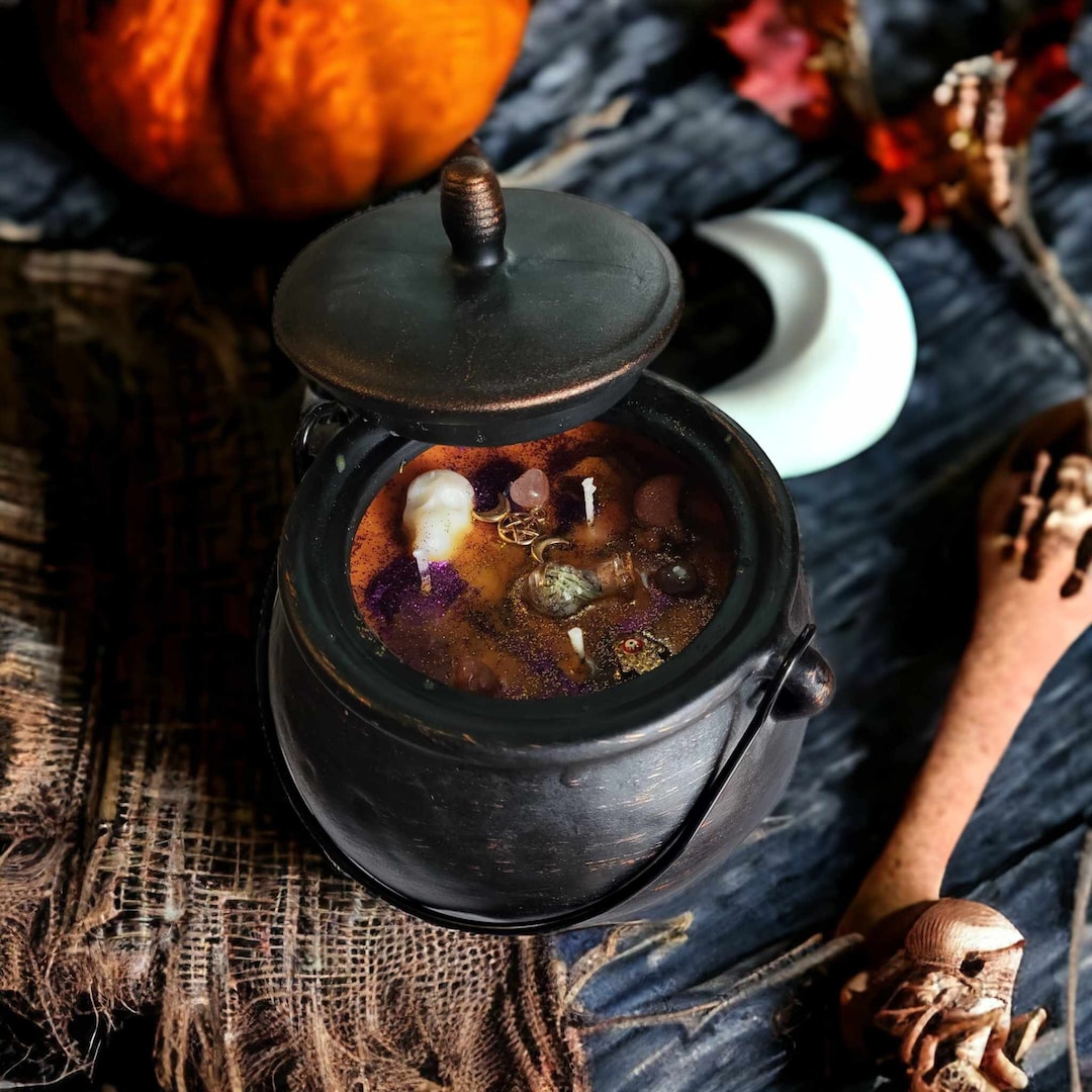 Cauldron Candle Pumpkin Samhain 20 Oz - Etsy