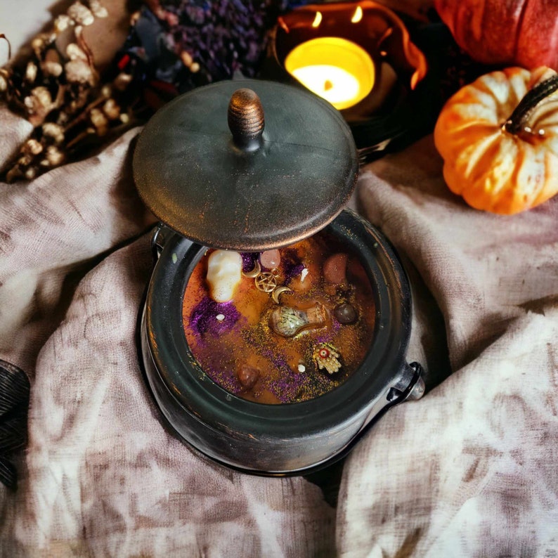 Cauldron Candle Pumpkin Samhain 20 Oz - Etsy