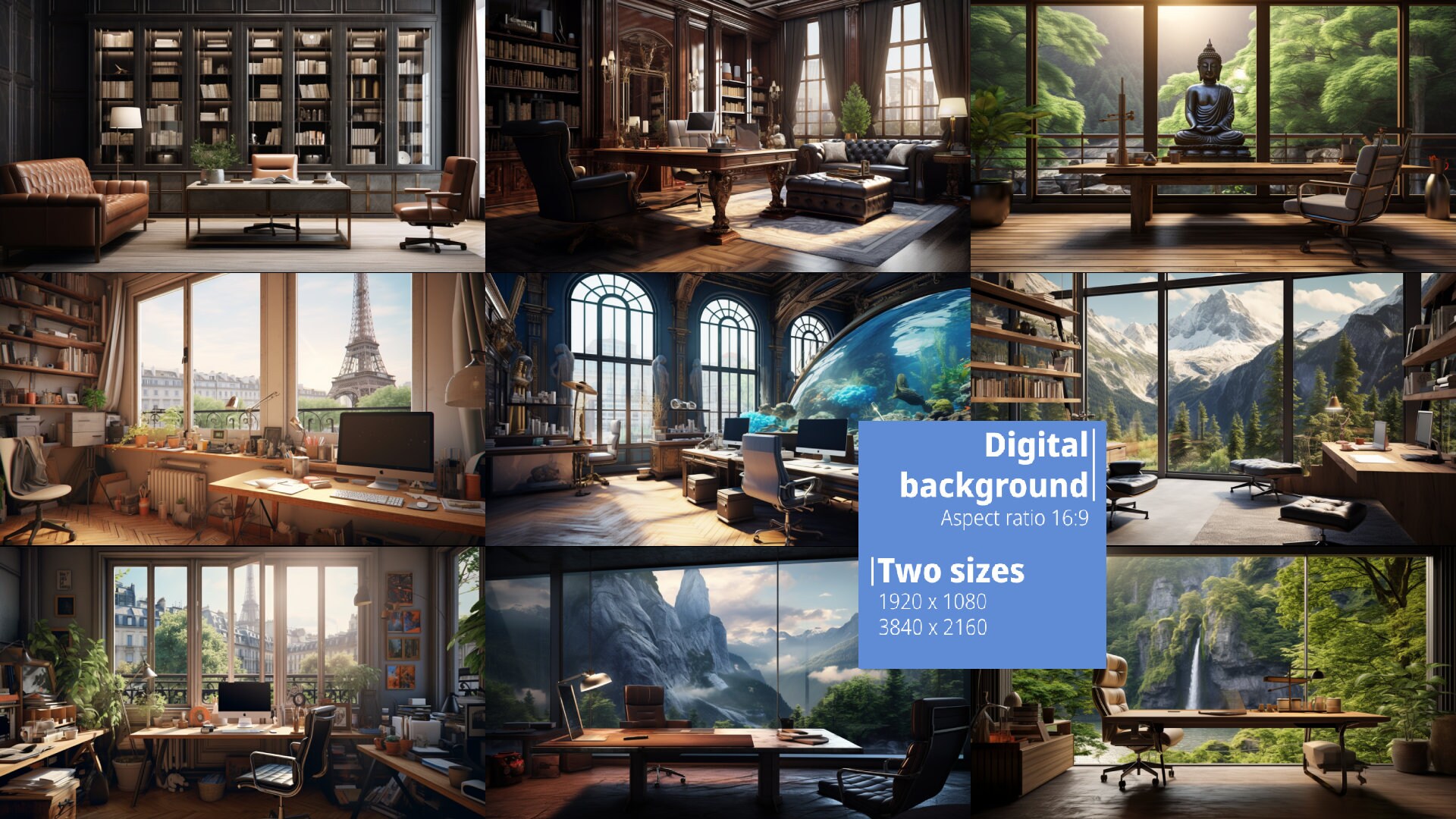 9 Zoom Background House Office Minimal Zen Virtial Background Teams ...