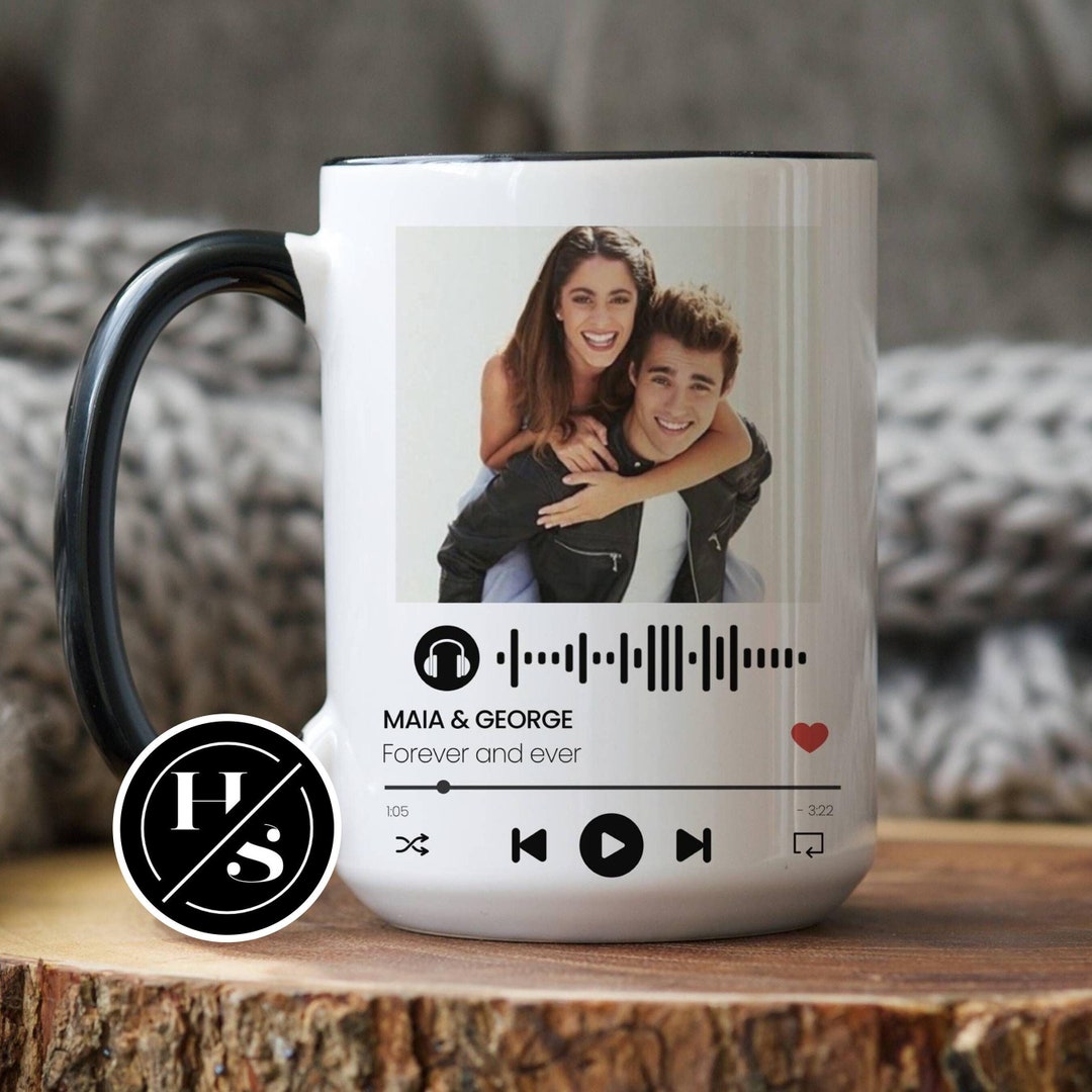 Favorite Song Gift, Custom Song, 1 Year Anniversary Gift, Custom Photo ...