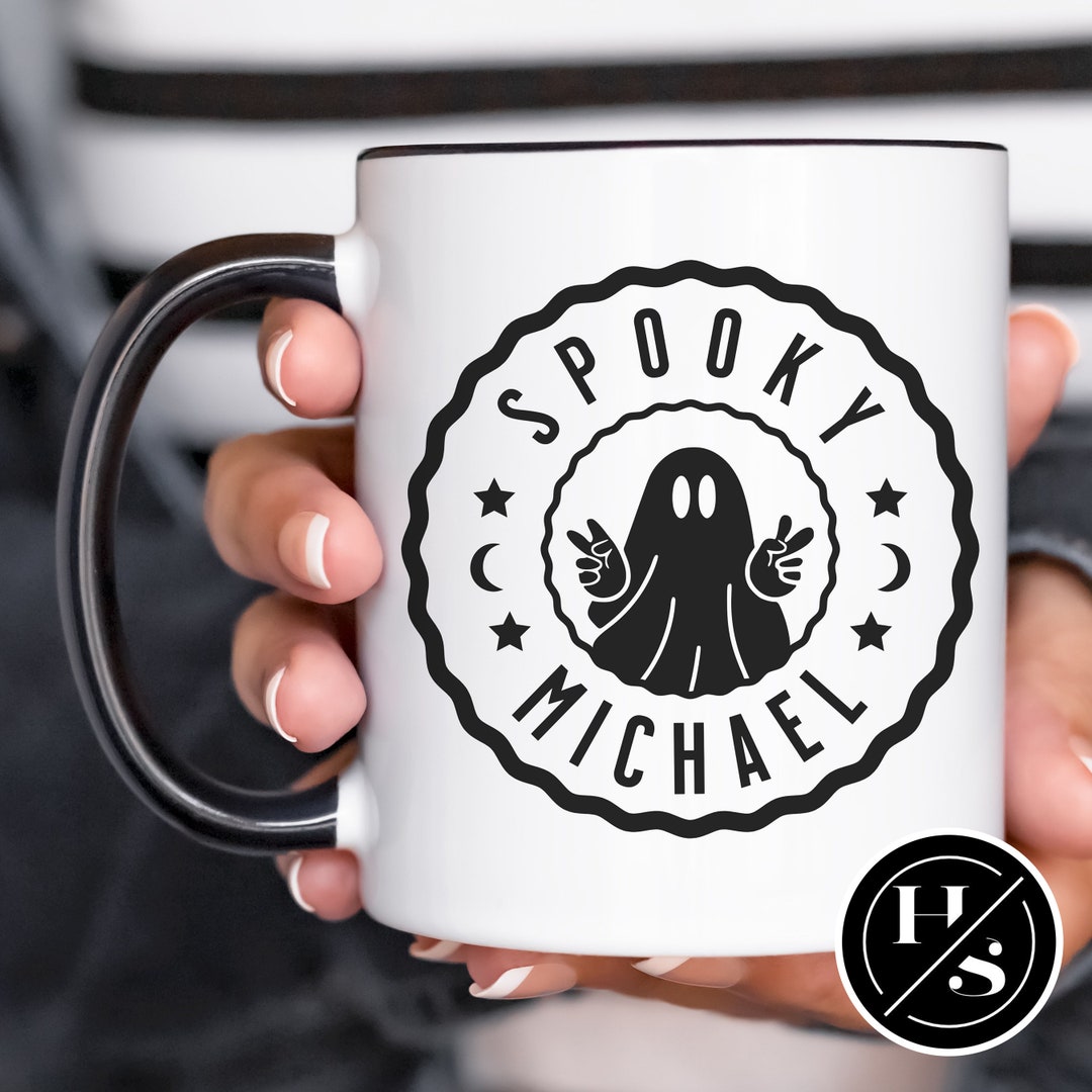 Personalized Spooky Ghost Vibes Gift, Autumn Lover Mug, Halloween Vibes ...