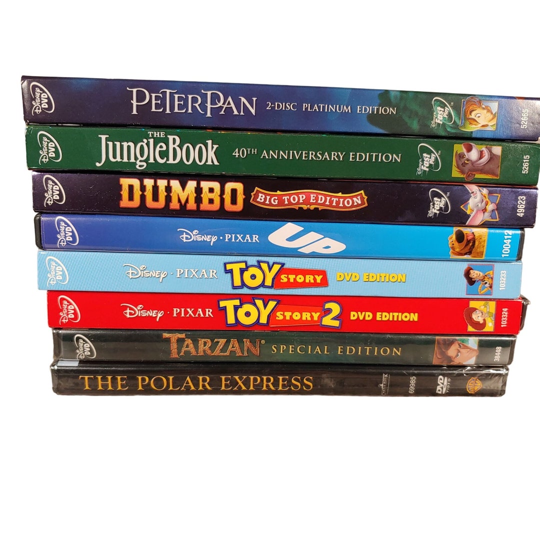 Disney & Pixar Classic Family Movie DVD Collection Peter Pan Jungle ...