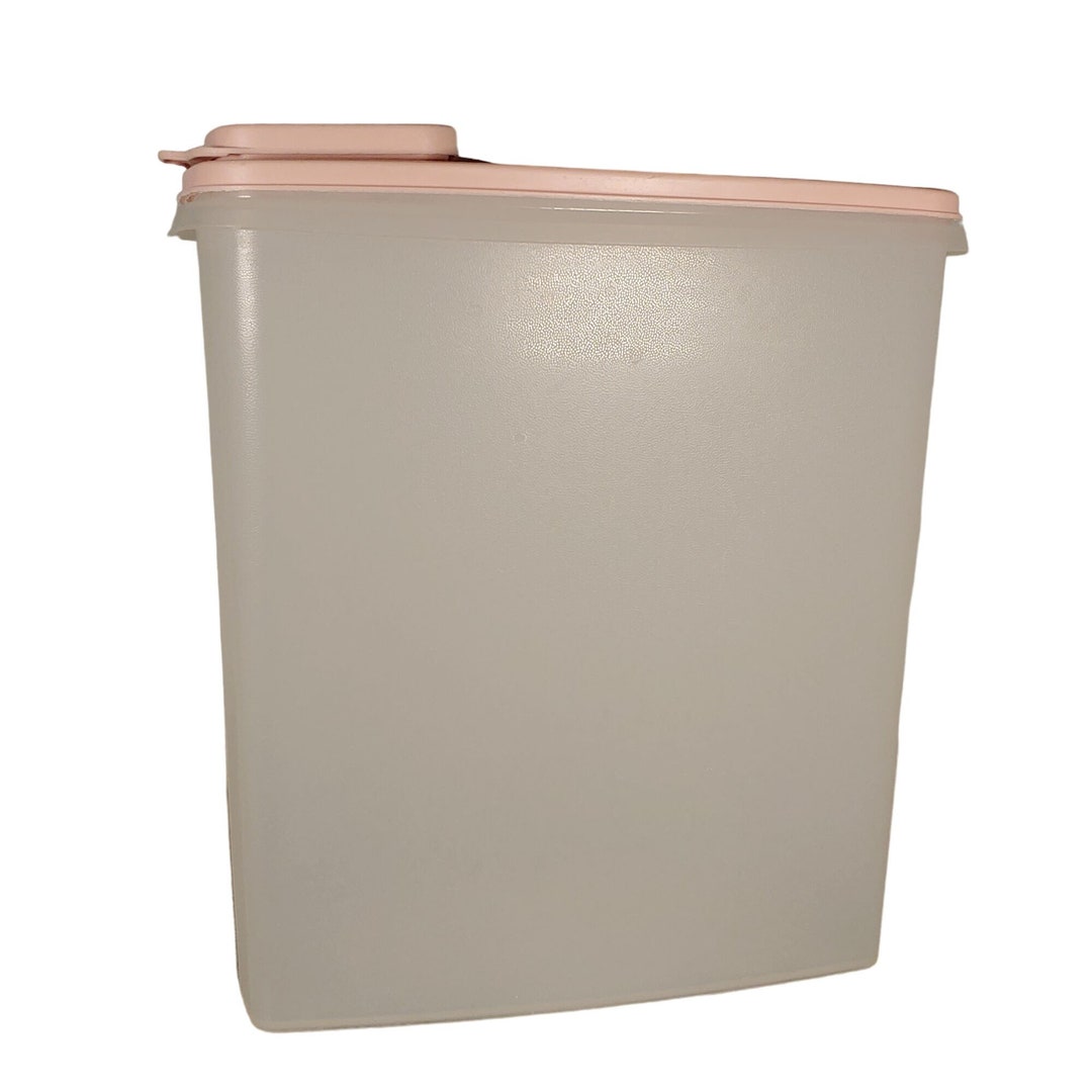 Vintage Retro Tupperware Cereal Storage Container With Pink Lid - Etsy