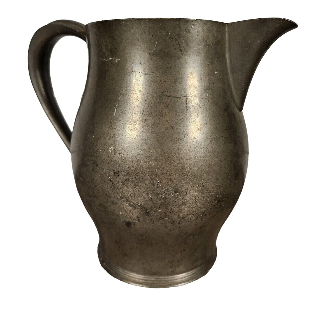Antique Vintage Insico Pewter by Derby Silver Company Pitcher 0509 ...