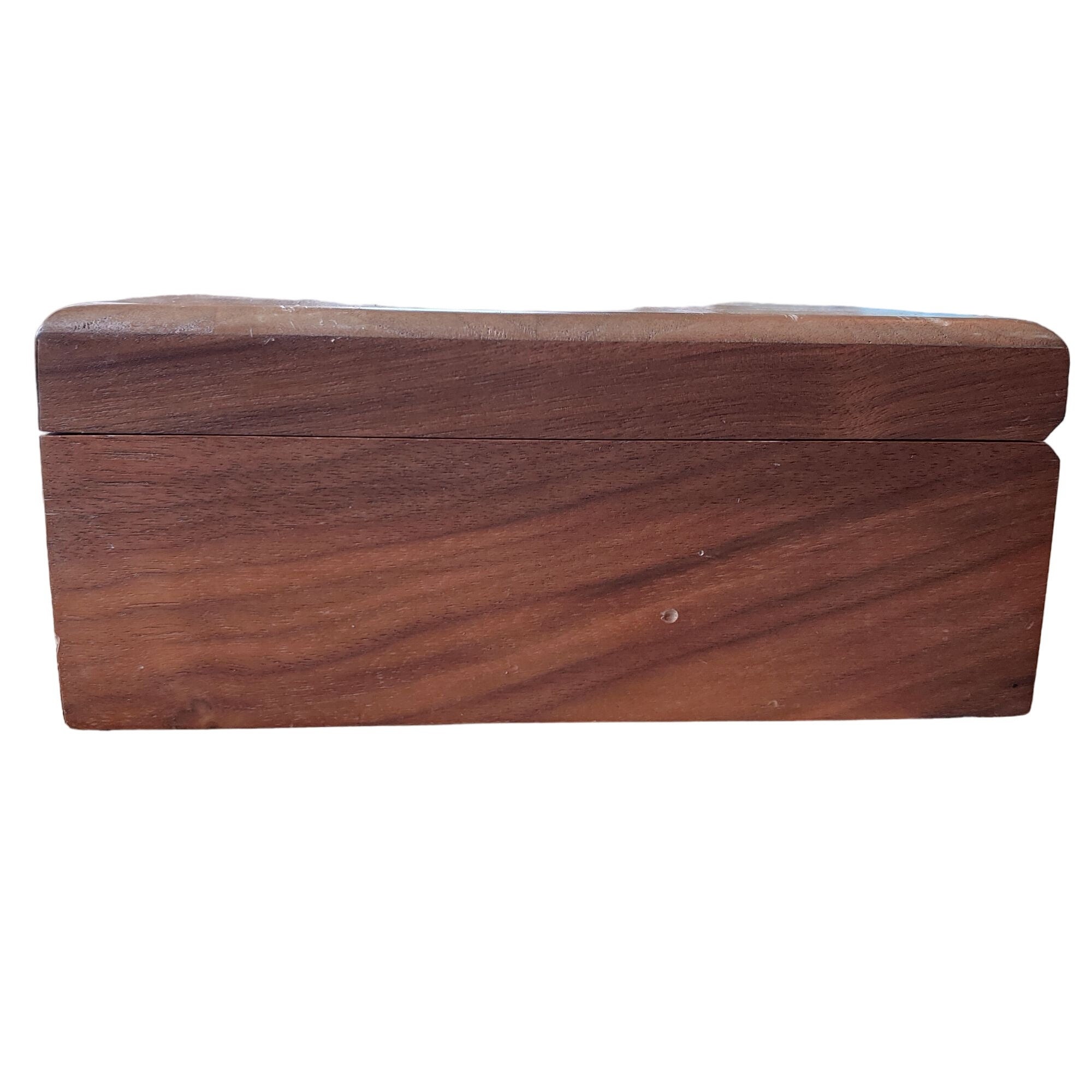 Bigelow Tea Chest Holder Wood Box Organizer 8 Felt Divided Compartments ...