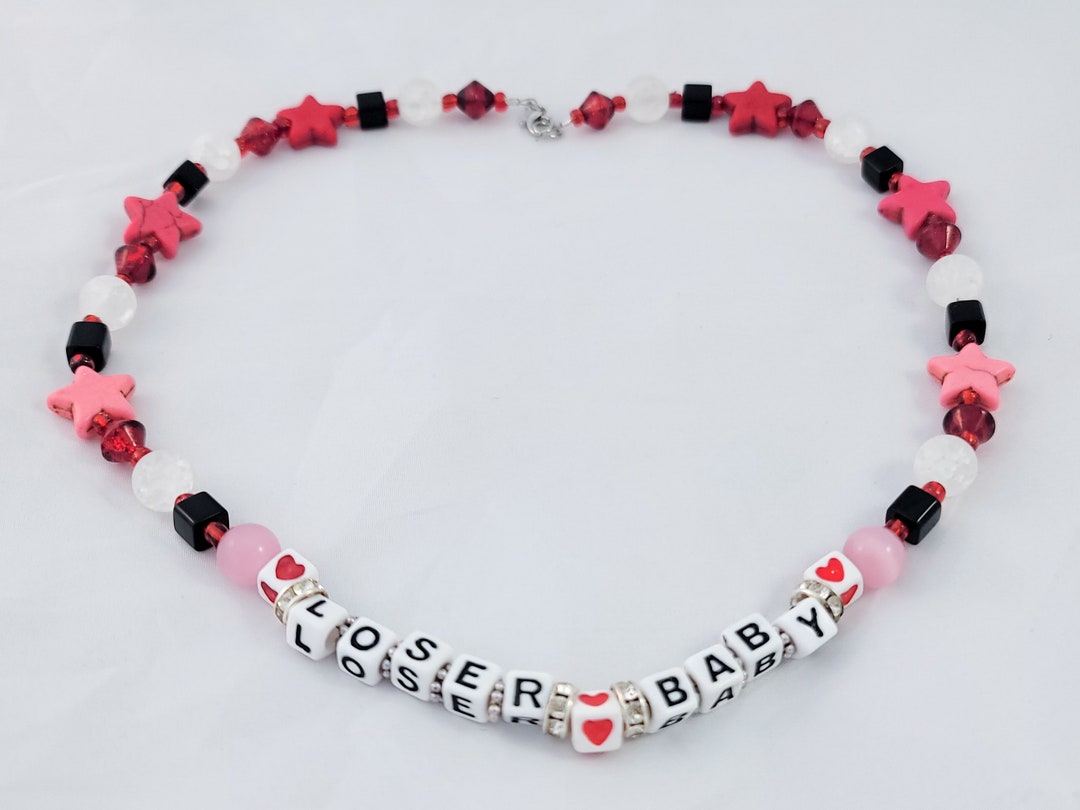 Loser Baby Beaded Necklace Hazbin Hotel Angel Dust Husk Huskerdust ...
