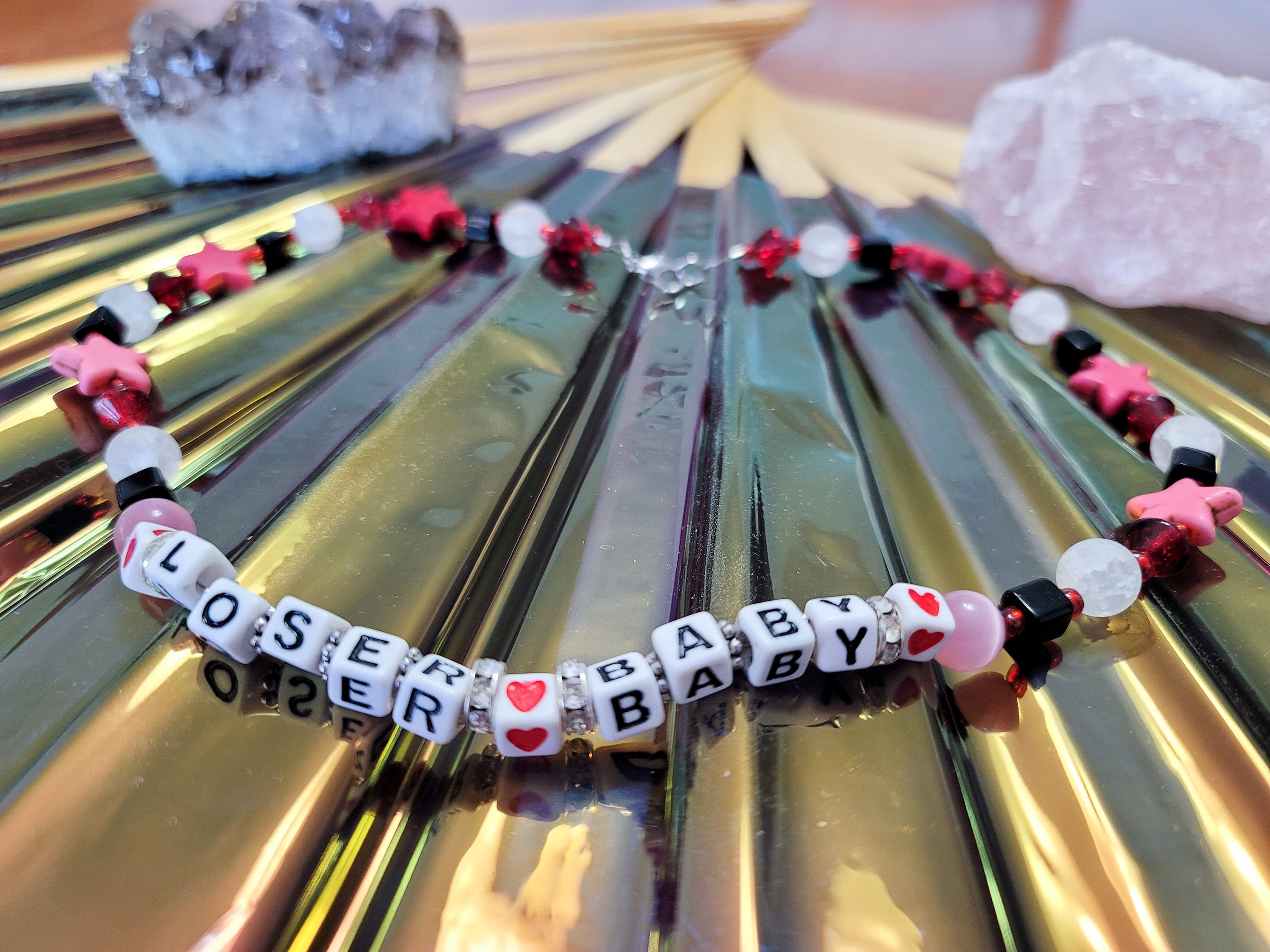 Loser Baby Beaded Necklace Hazbin Hotel Angel Dust Husk Huskerdust ...