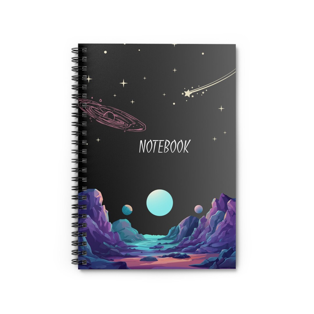 Cosmic Notebook, Space-themed Diary, Astronaut Sketchbook, Planetary ...