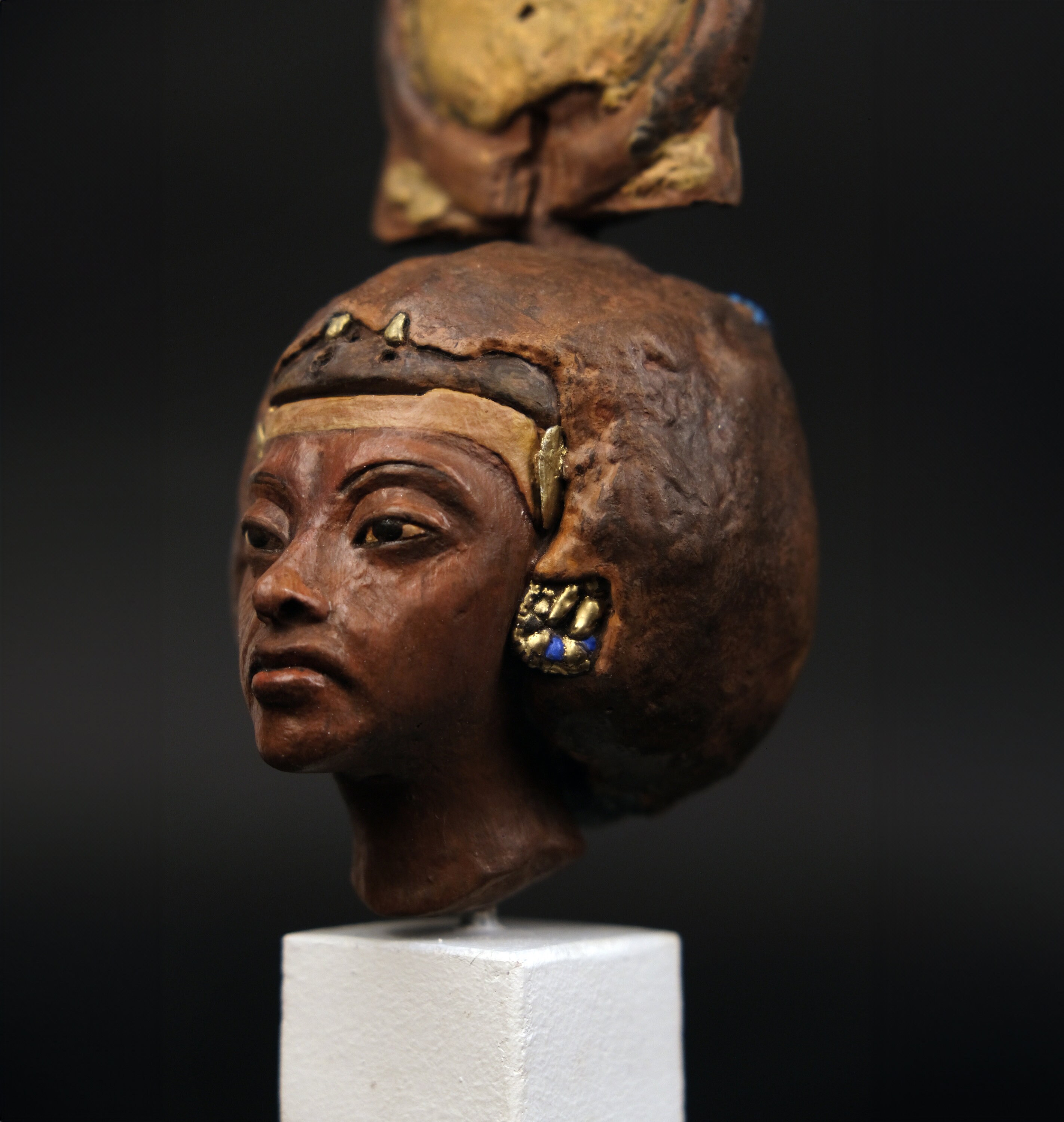Head of Queen Tiye, With Crown. Museumreplica. - Etsy