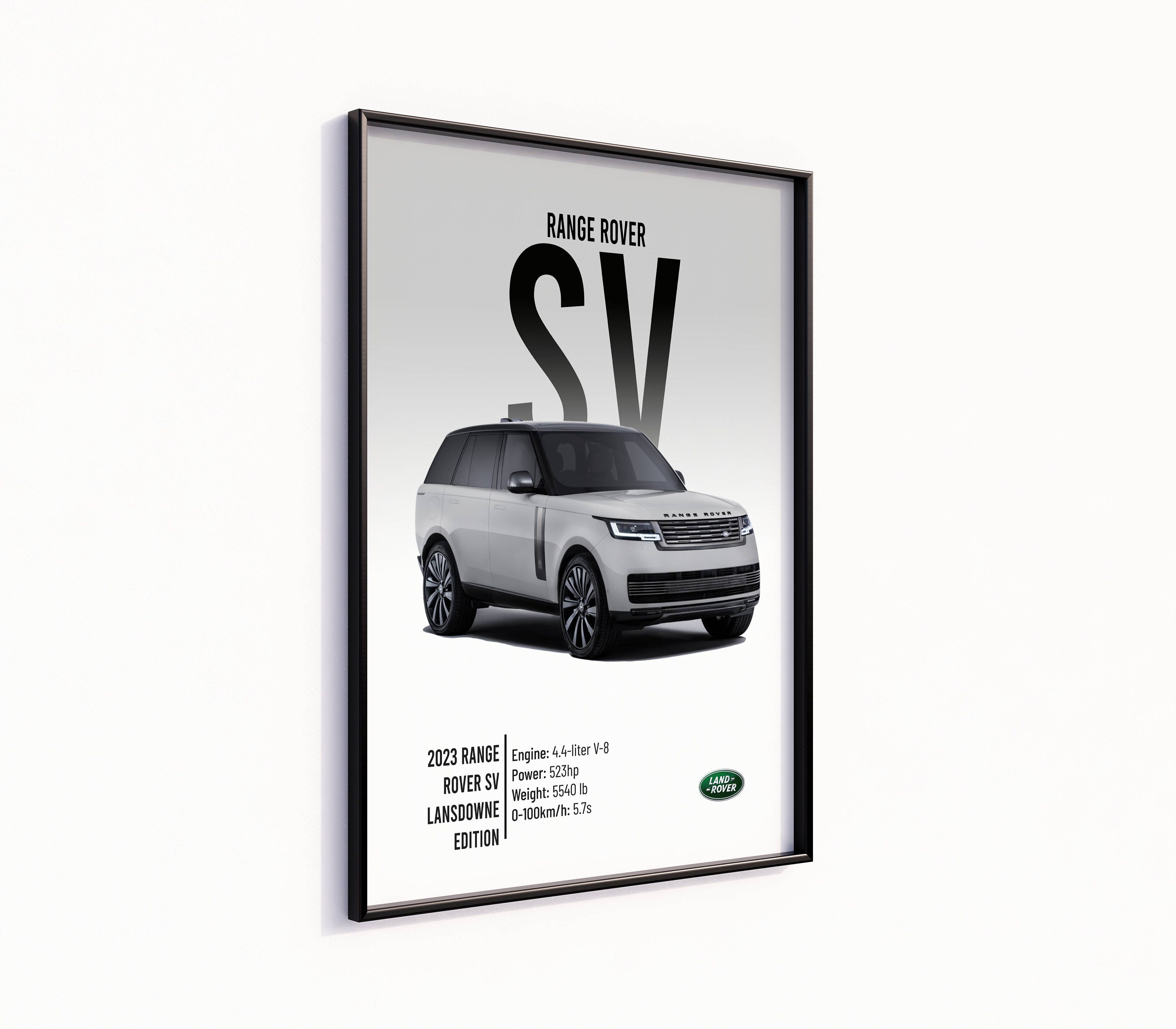Range Rover SV Poster Car Print, Digital Download, Cool, Wall Print ...