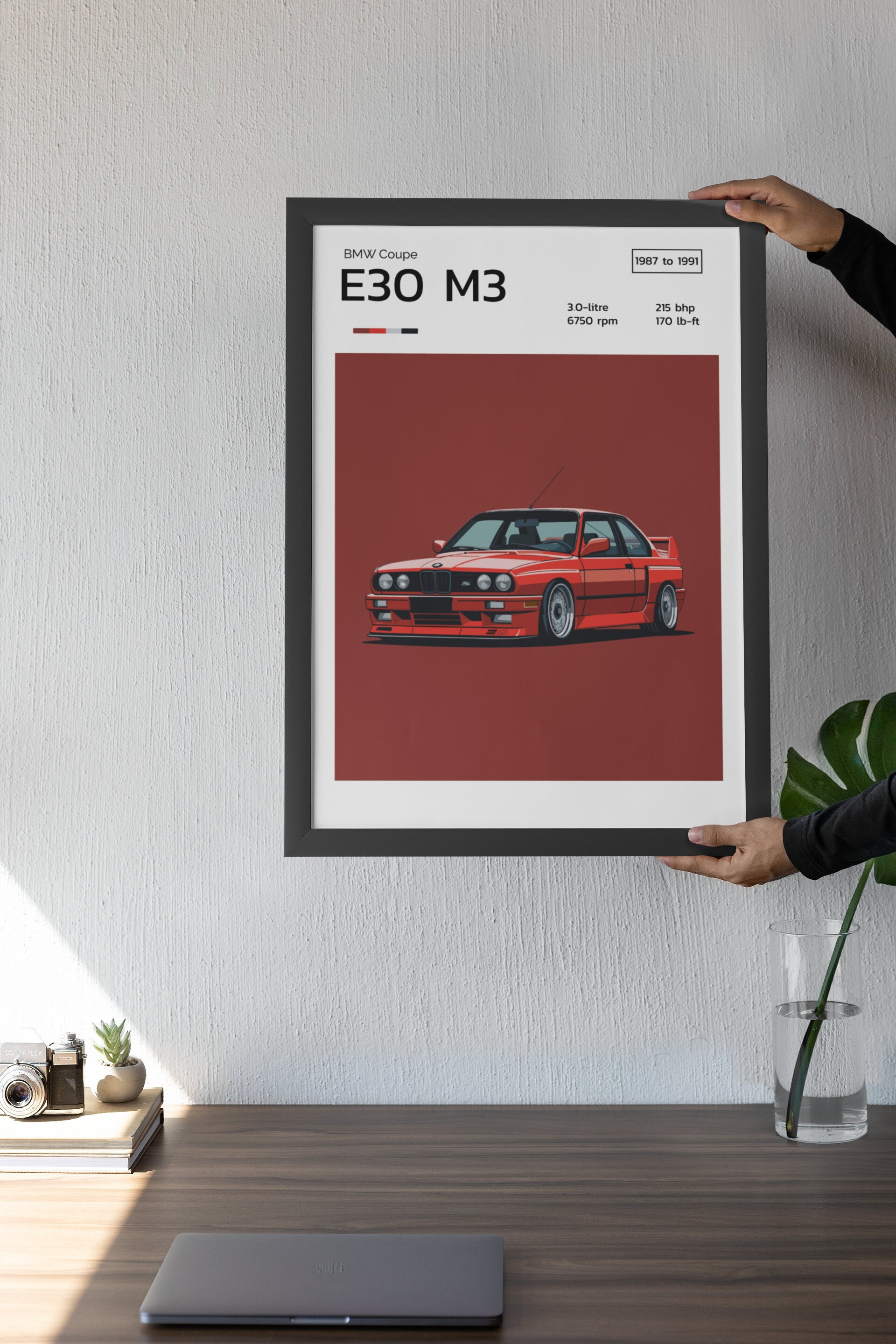 Digital Download BMW E30 M3 Poster Car Print Cool Wall - Etsy