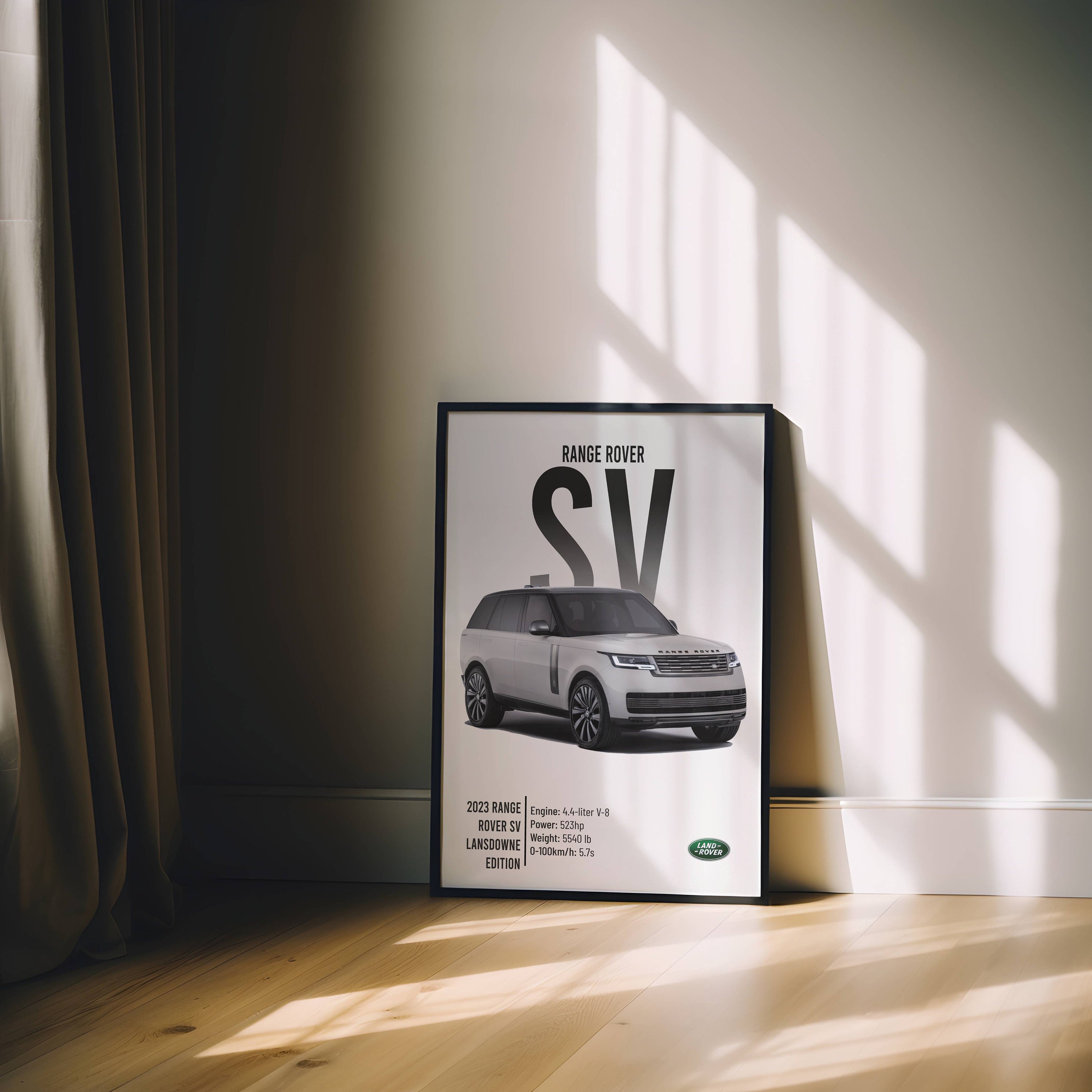 Range Rover SV Poster Car Print, Digital Download, Cool, Wall Print ...