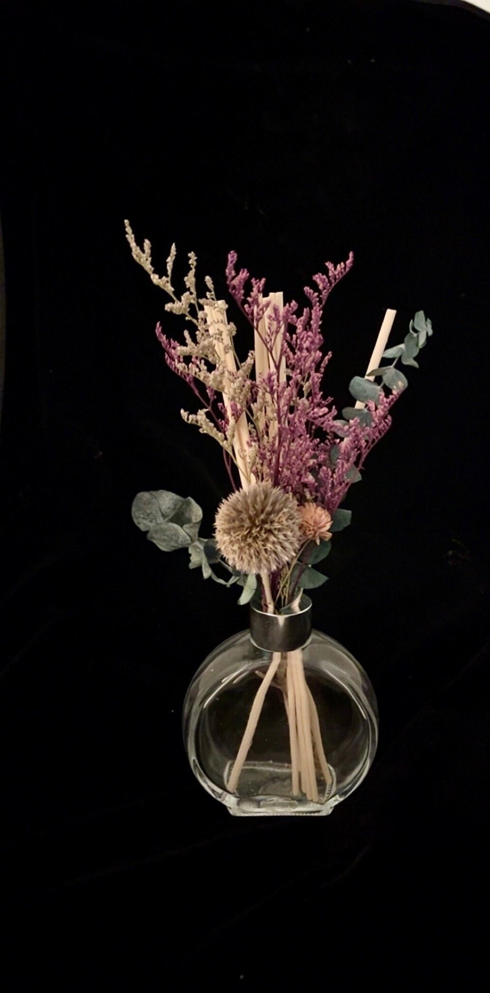 Scent Diffuser Made With Glass Real Dried Flower Organic - Etsy