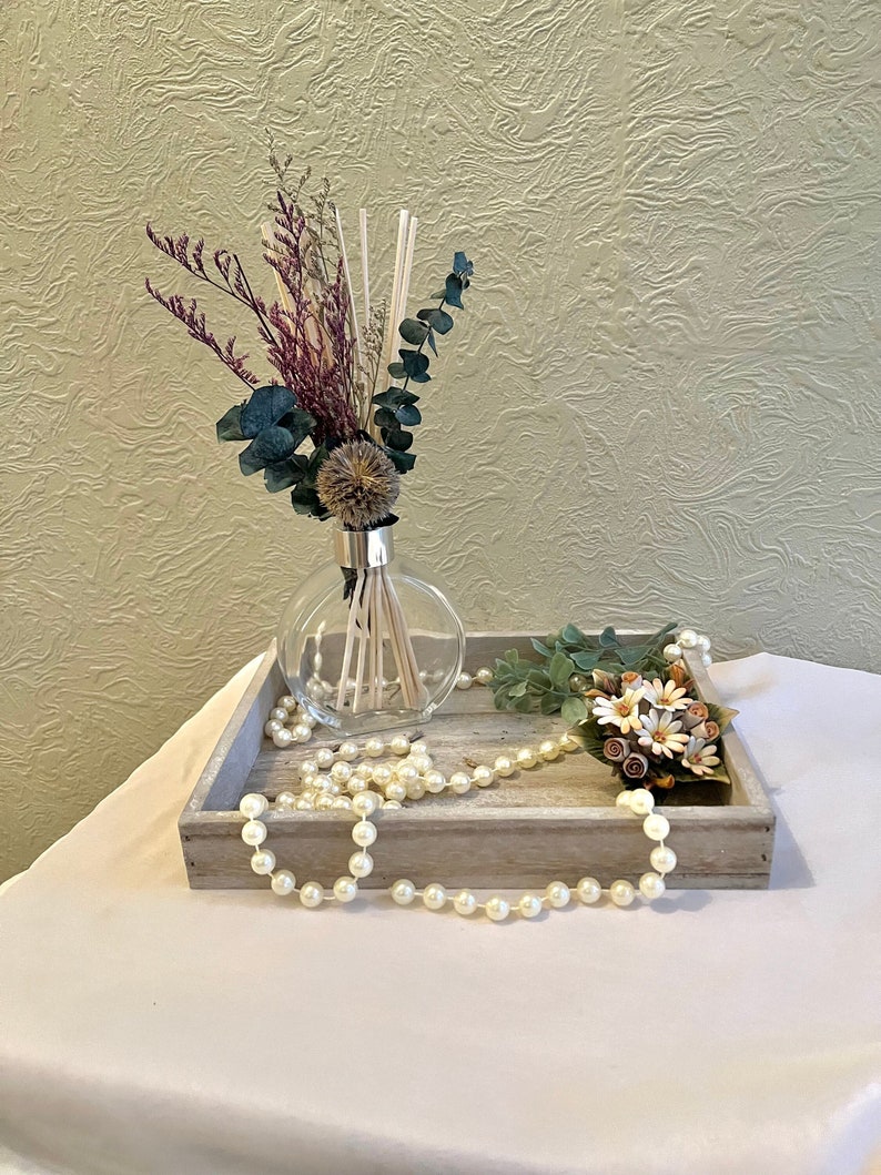 Scent Diffuser Made With Glass Real Dried Flower Organic - Etsy