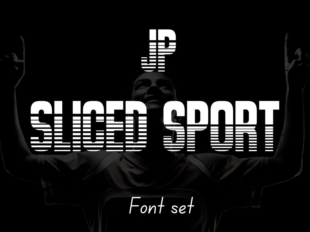 Sliced Sport Font, Athletic Font, Sporty Font, Collegiate Font, Sliced ...