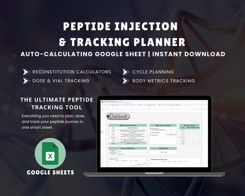Peptide Protocol & Injection Tracker: Inflammation Healing Plan (google ...