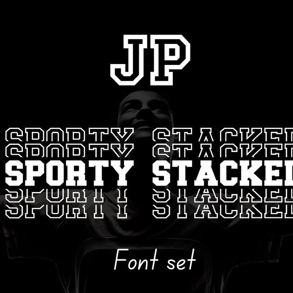 Stacked Font - Etsy