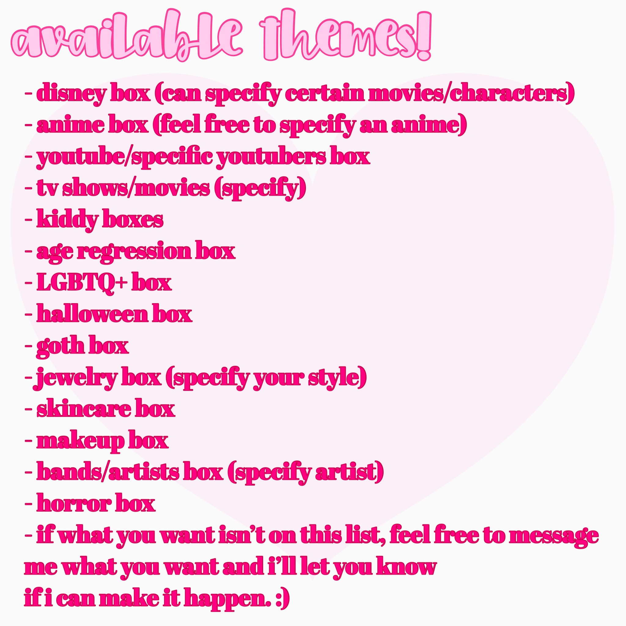 Mystery Box! Choose Your Own Theme - Available in 5 Sizes. - Etsy