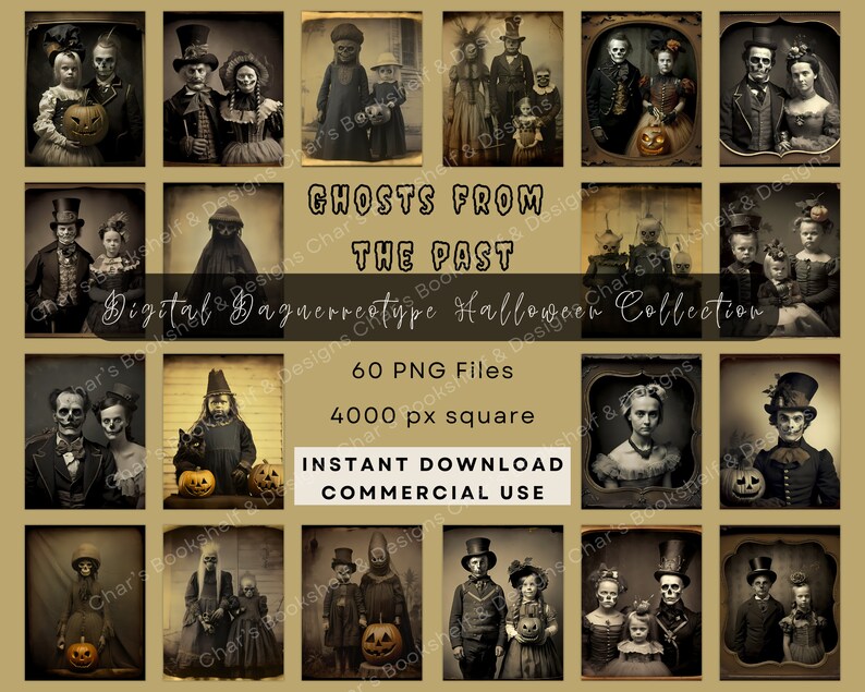 60 Ghosts From the Past Halloween Daguerreotype Digital Collection ...