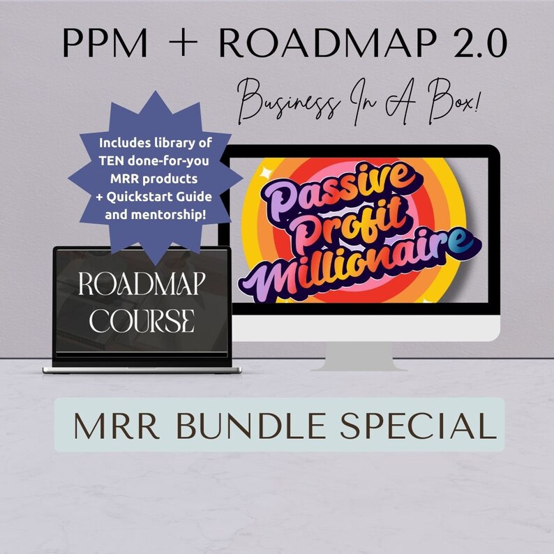 Passive Profit Millionaire Roadmap 2.0 MRR Course BUNDLE Library of 10 ...