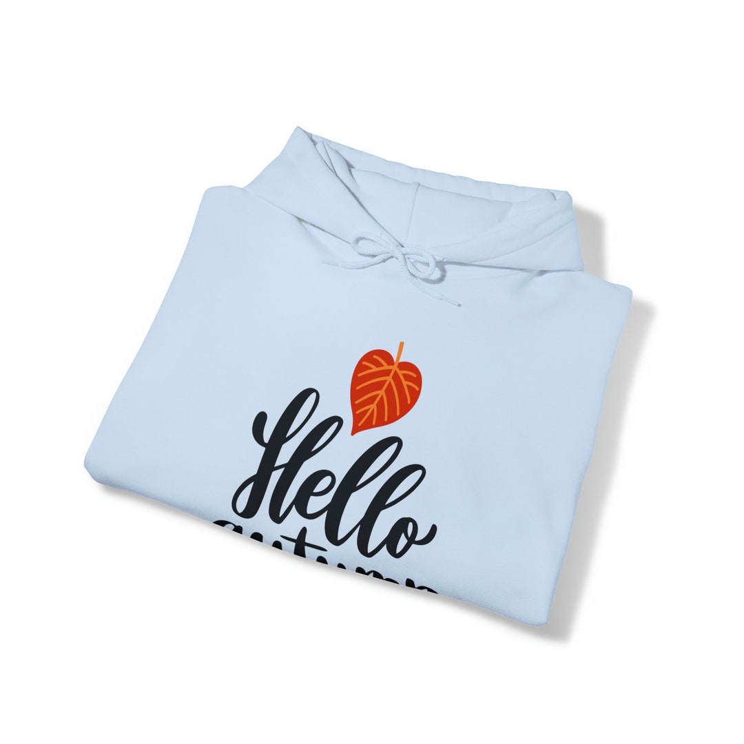 Heavy Blend Hello Autumn Hoodie Outdoor Hoodie Autumn - Etsy