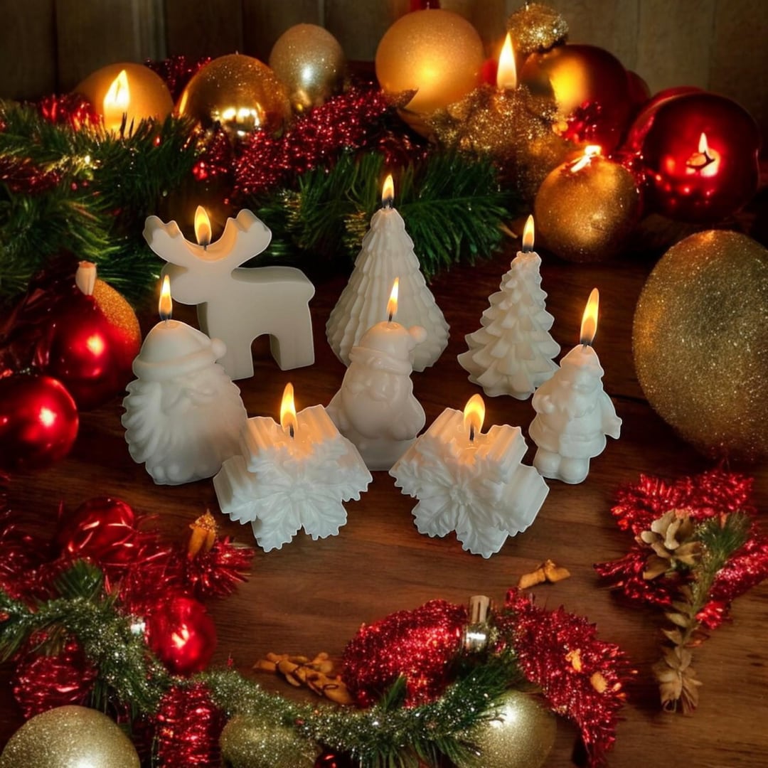Scented Christmas Tree Candles Christmas Tree Taper Candle Christmas ...