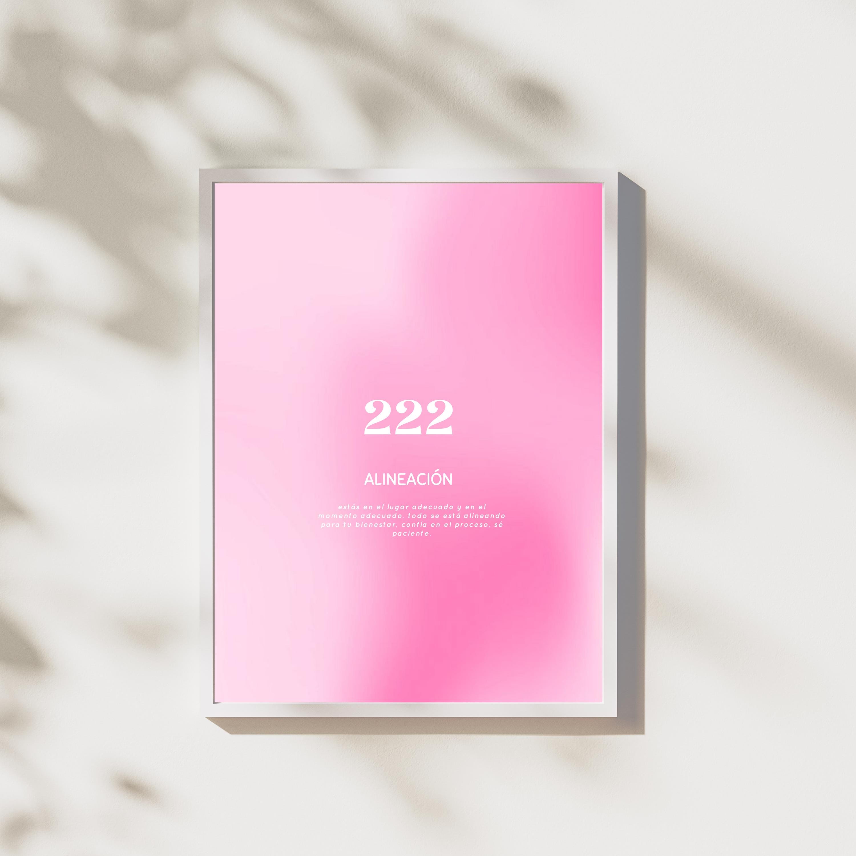 Angel Numbers Set of 4 numbers 111,222,333,444 With Inspirational ...