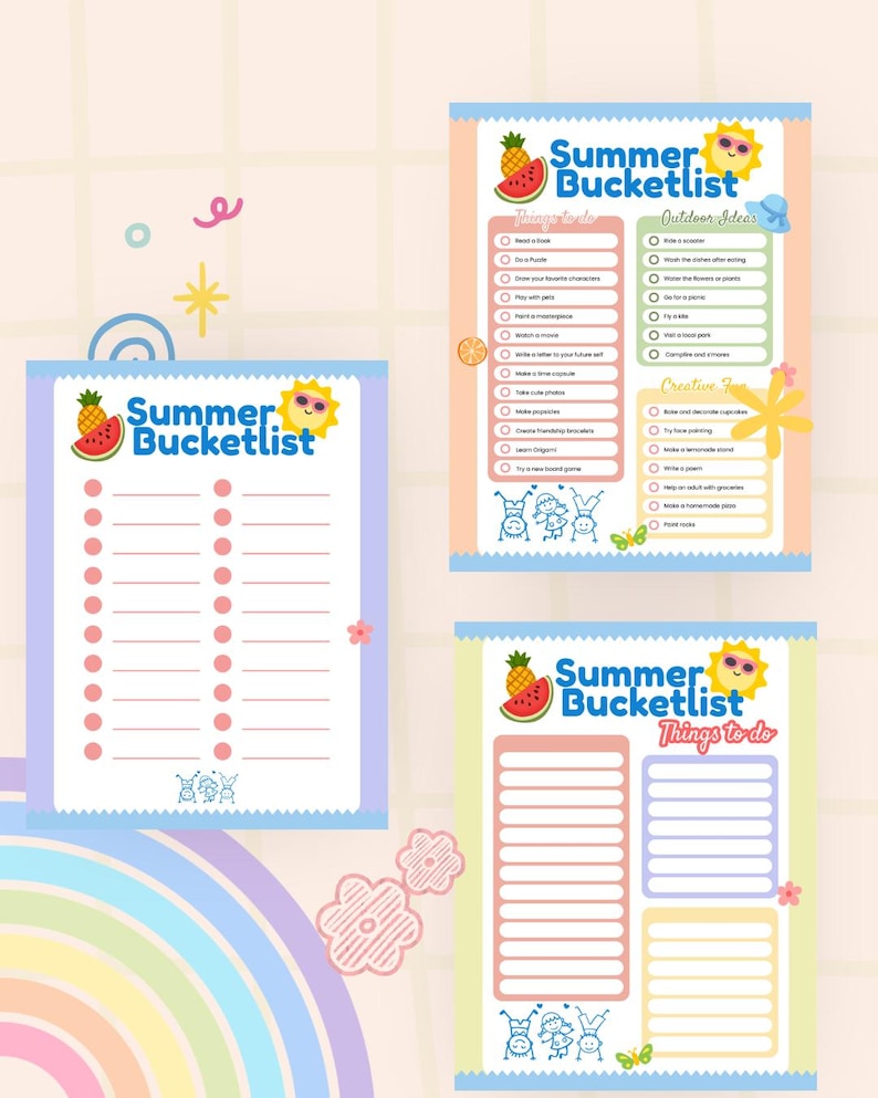 Summer 2026 Bucketlist Activitiy Ideas for Kids ADHD Autism Boredom ...