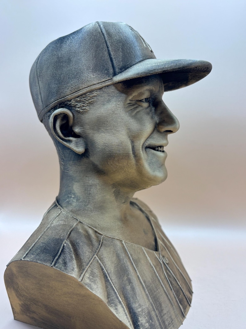 Mickey Mantle Bust: Hand Crafted 3D Printed Yankee Legend - Etsy