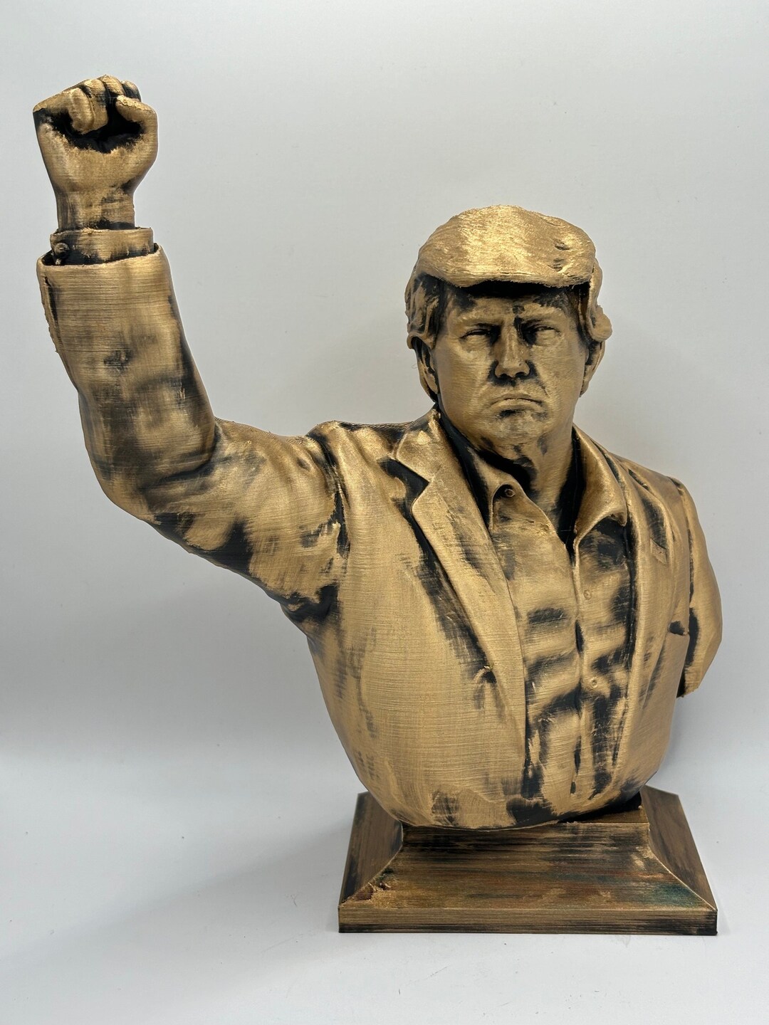 3D Printed Donald Trump Statue: Bronze or Gold Finish - Etsy