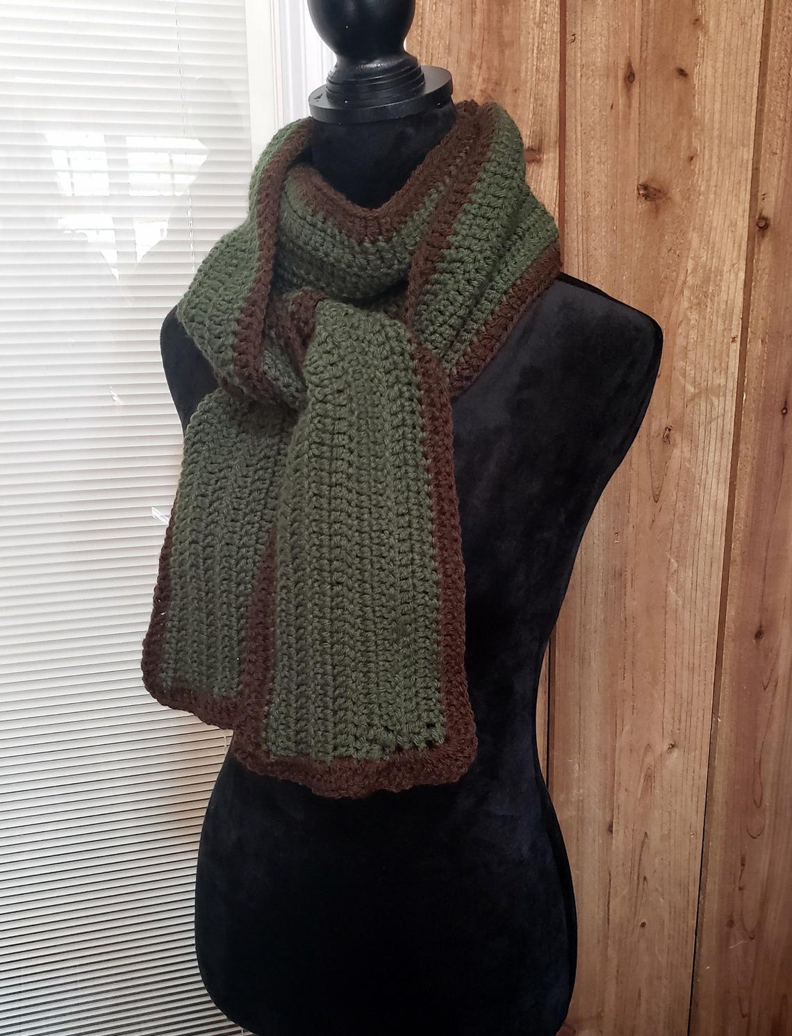 Handmade Crochet Autumn Winter Little House Scarf, Cottagecore, Prairie ...