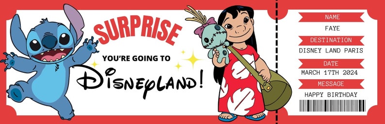 Editable Template Trip Reveal Bundle Stitch Scavenger Hunt Tickets ...