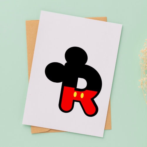 Mickey Mouse Alphabet SVG, PNG, Mickey Mouse Birthday Letters, Mickey ...