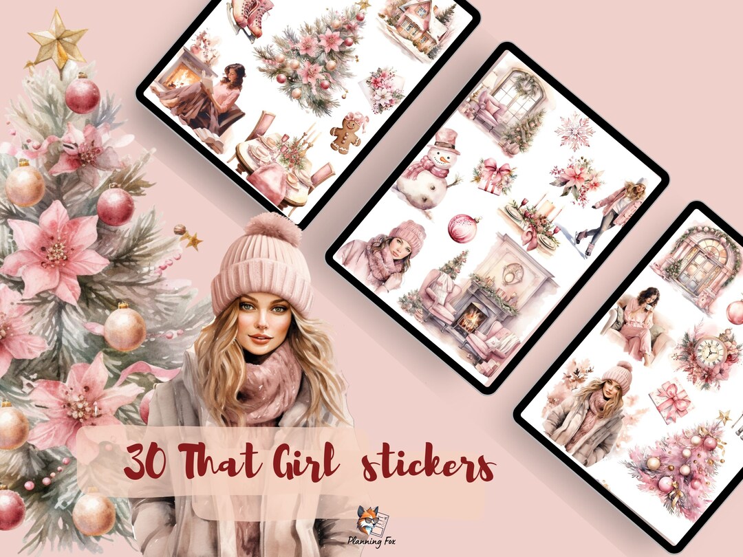 Christmas Digital Stickers Goodnotes, Sticker Pack, Notability Planner ...