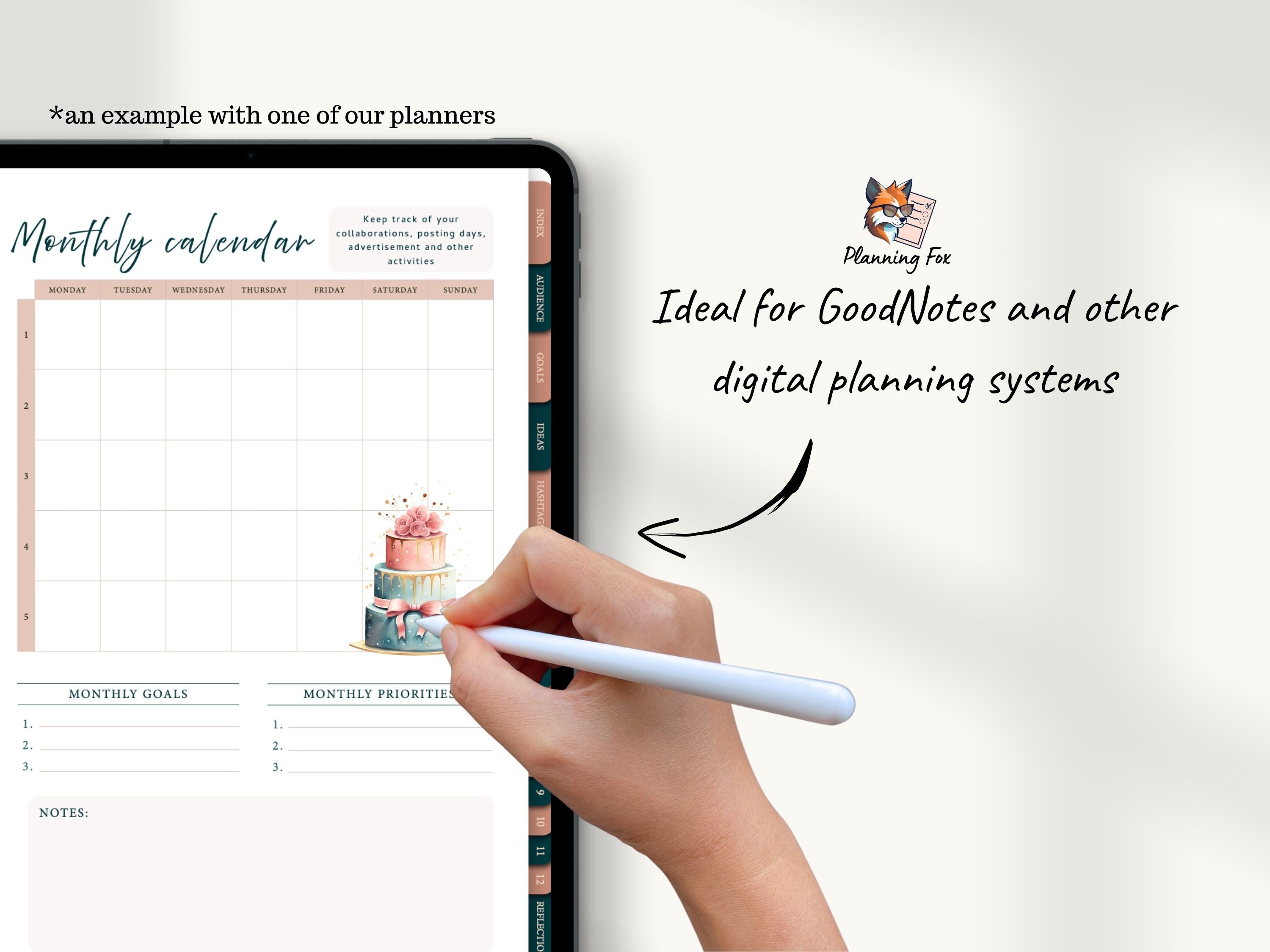 Aesthetic Birthday Goodnotes Digital Stickers Book, Notability Planner ...