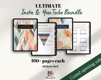 Social Media Planner, Business Digital Planner, Instagram Strategy ...