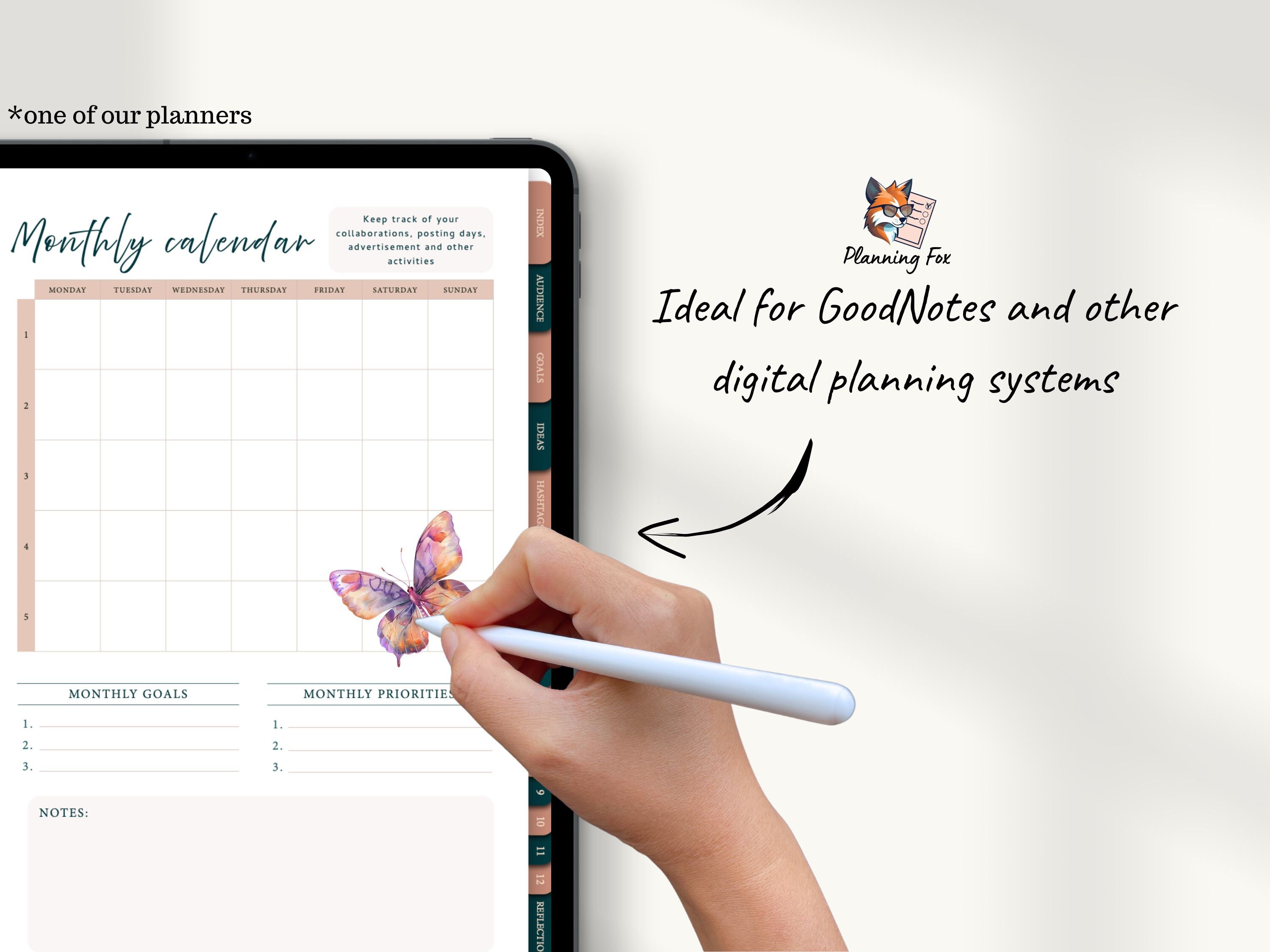 May Digital Stickers, Pastel Lavender Spring Goodnotes Stickers, Season ...